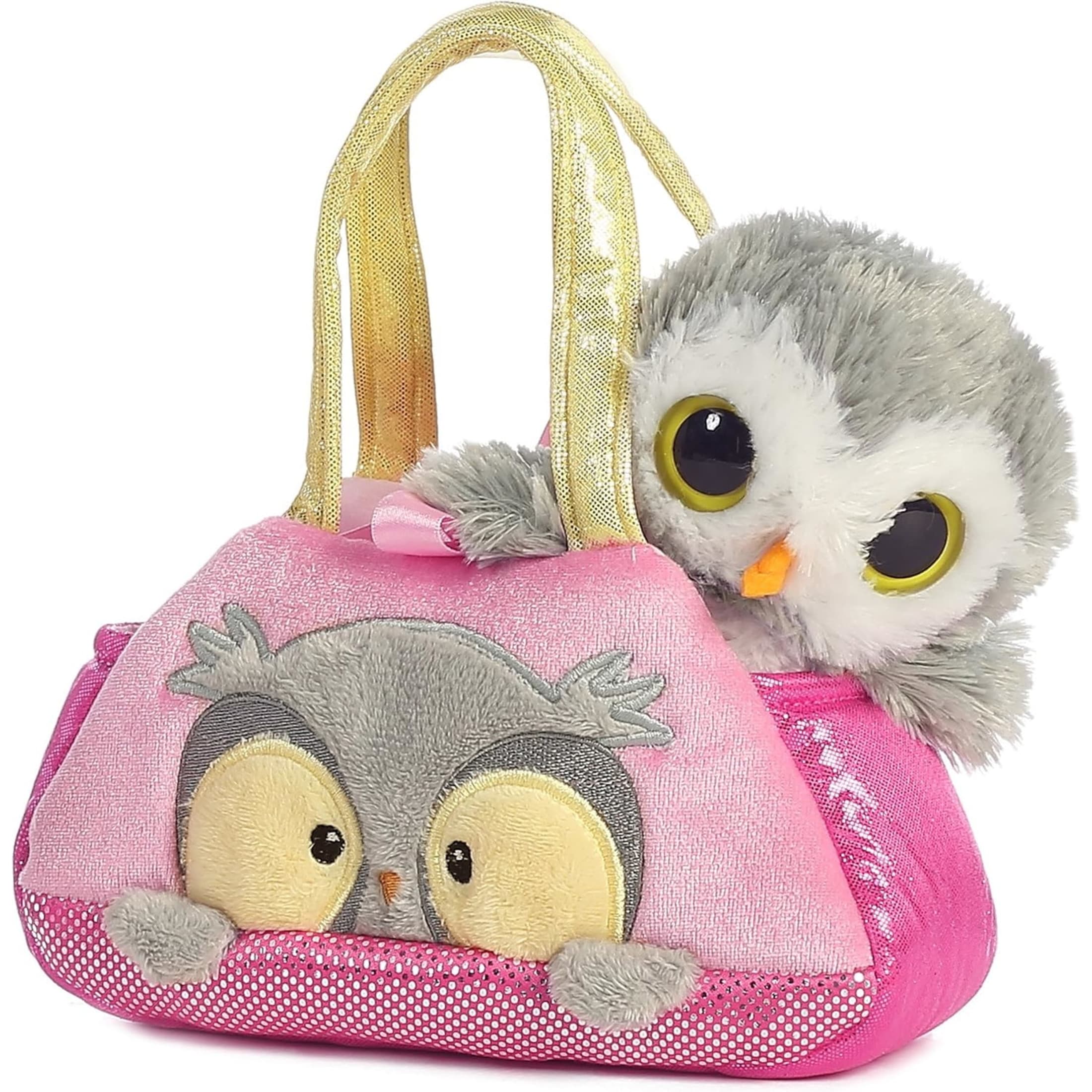 Lehman's Aurora World Fancy Pals Peek-A-Boo Owl Pet Carrier 7 inch in ...