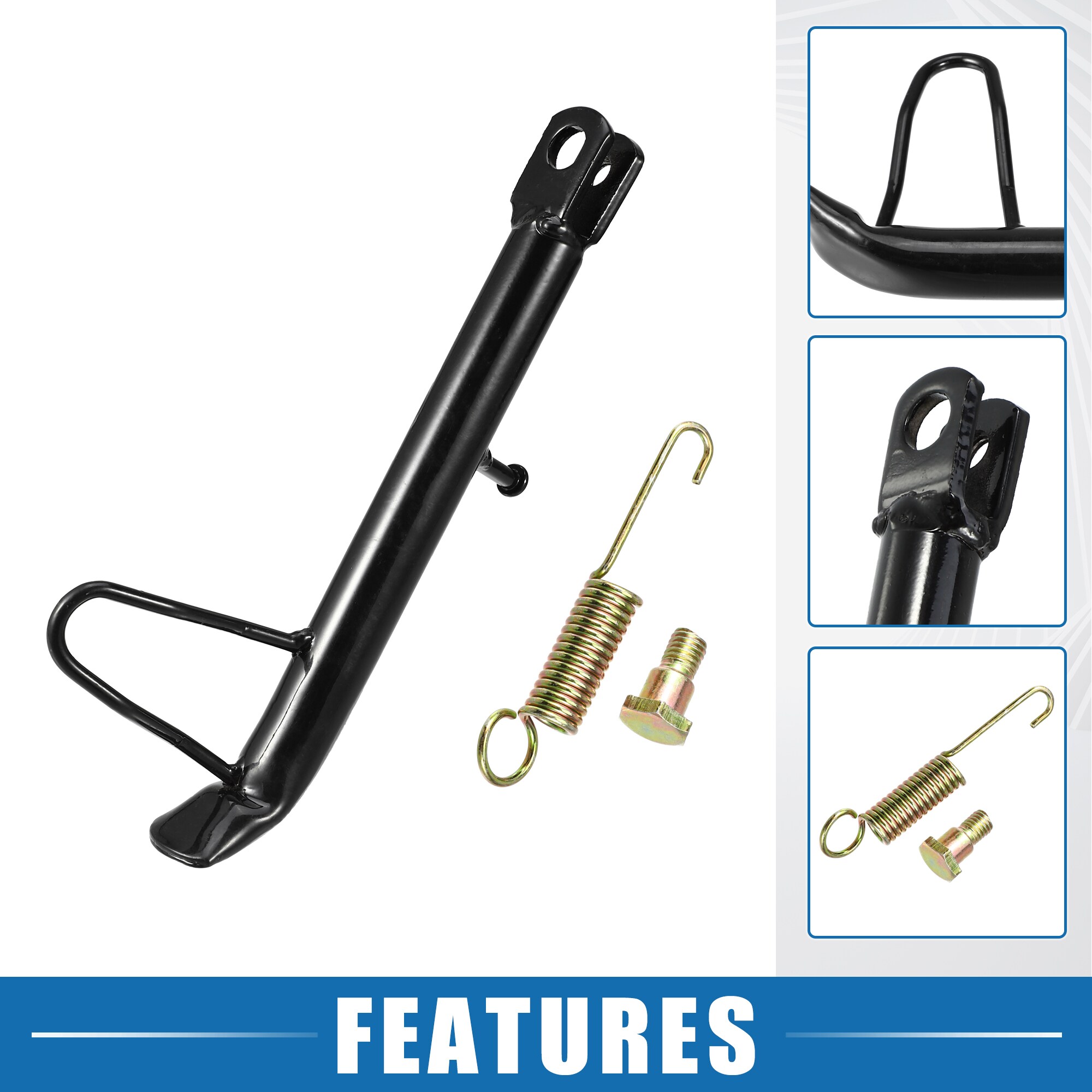 Unique Bargains Motorcycle Kickstand 24cm 9.45 Inch Nonslip Motorcycle ...