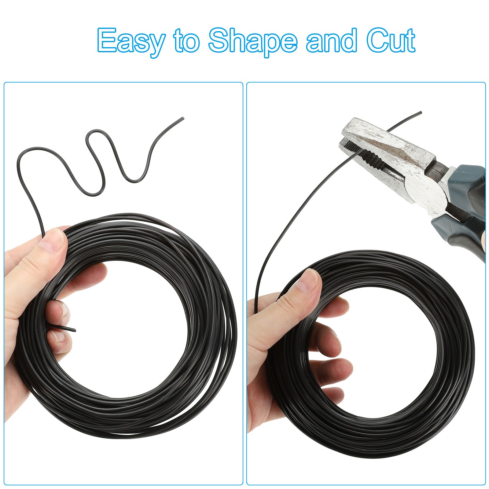 PATIKIL 2mm x 95-Foot Bonsai Training Wire Floral Wire Stems Anodized ...