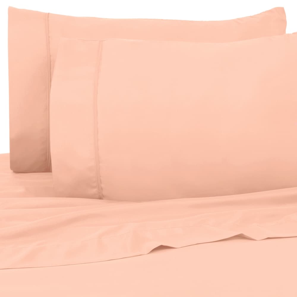 Kathy Ireland Queen 1200 -Thread Count Cotton polyester blend Salmon 6 ...