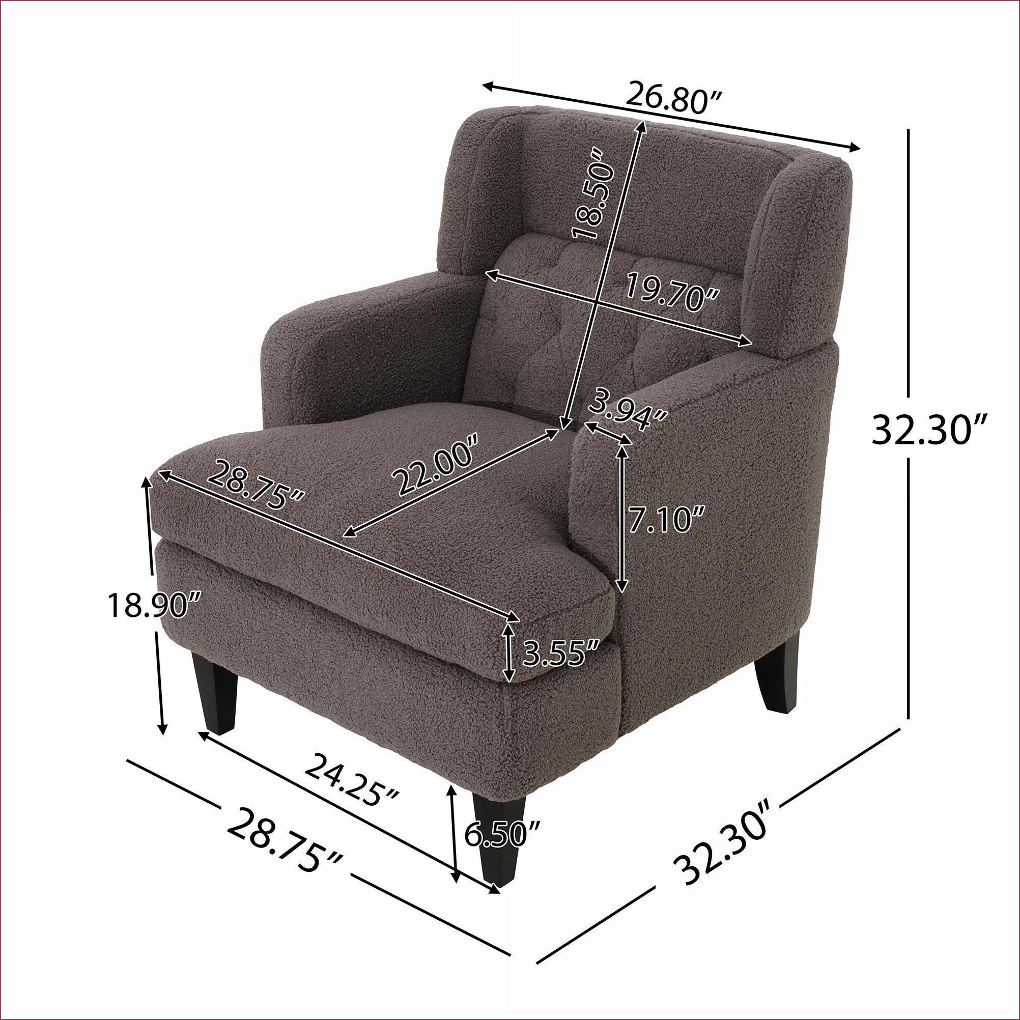 Watnature Upholstered Tufted Accent Chair Tan Brown Armchair Single ...