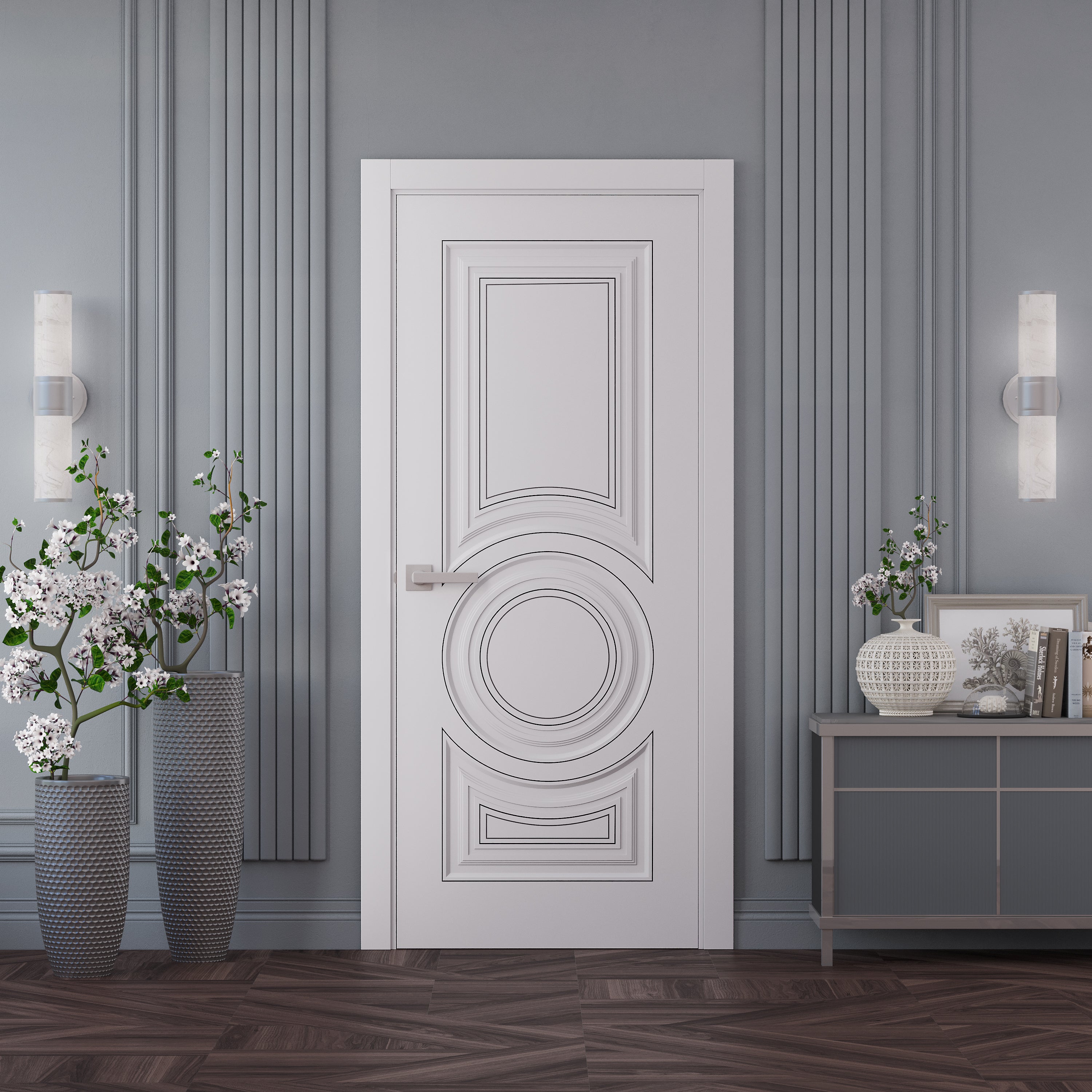 SARTODOORS Interior Door 42 x 80 inches - CLASSIC 5589 White Enamel ...
