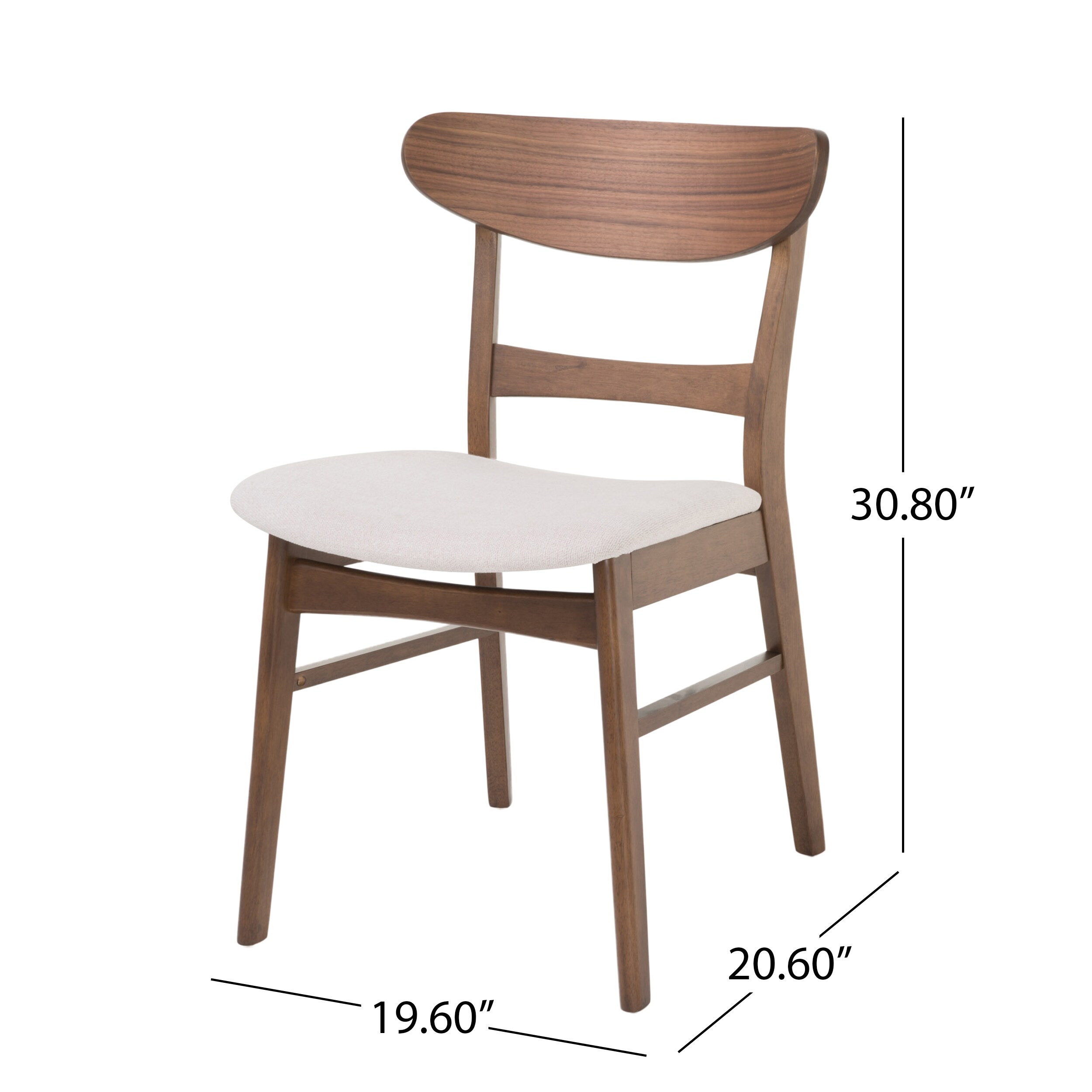Christopher Knight Home Mid Century Modern 7 Piece Wood Dining Set with ...