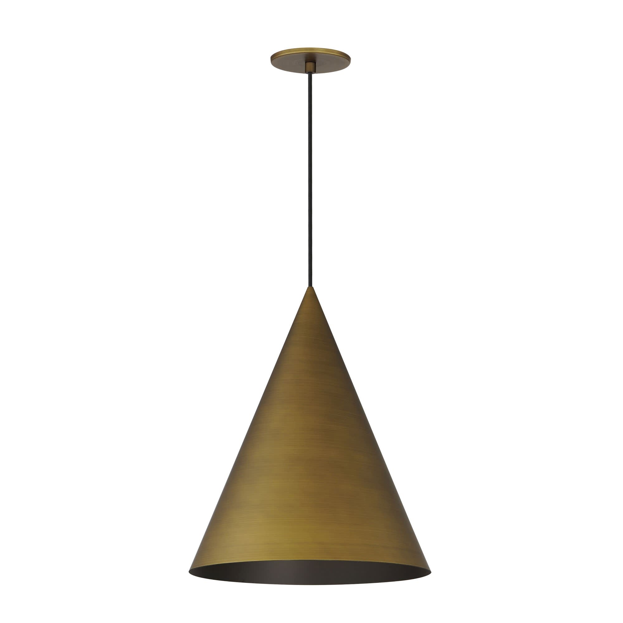 ET2 Pitch 1 - Light Antique Brass Brass Contemporary / Modern - LED Aluminum And Steel Pendant ...