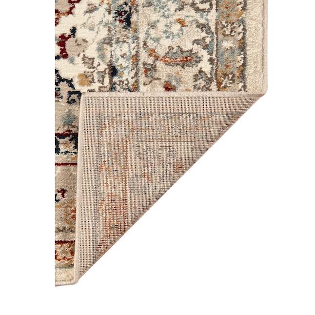 AMER Allure 2 X 3 (ft) Beige Indoor Border Vintage Throw Rug ALU50203 ... AMER Allure 2 X 3 (ft) Beige Indoor Border Vintage Throw Rug ALU50203 ...