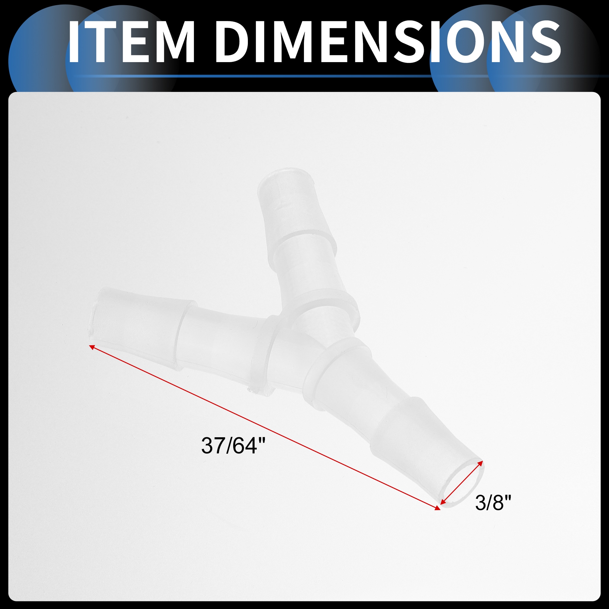 Unique Bargains 5pcs Automotive Vacuum Tubing Connector 3/8-Inch Car Y ...