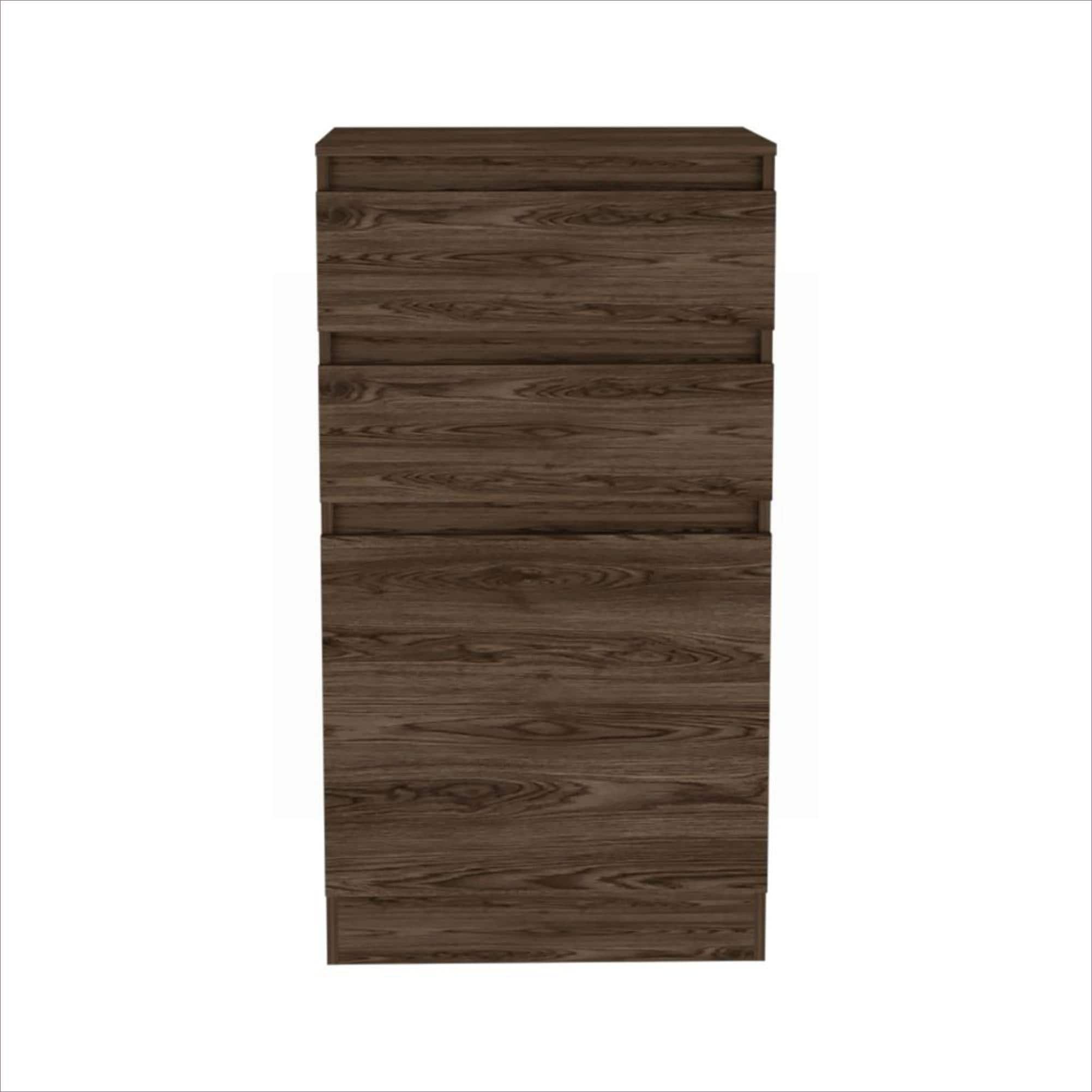 Watnature 43.6 Inch Tall Combo Dresser Crisp White Engineered Wood ...
