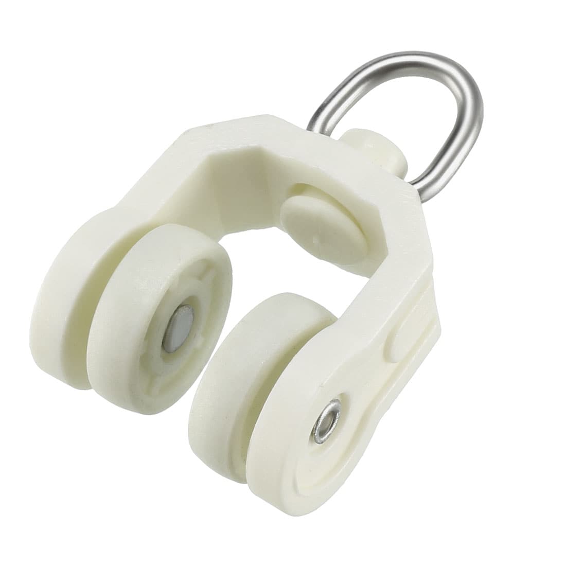 Unique Bargains Curtain Track Plastic Twin Wheeled Carriers Drapery ...