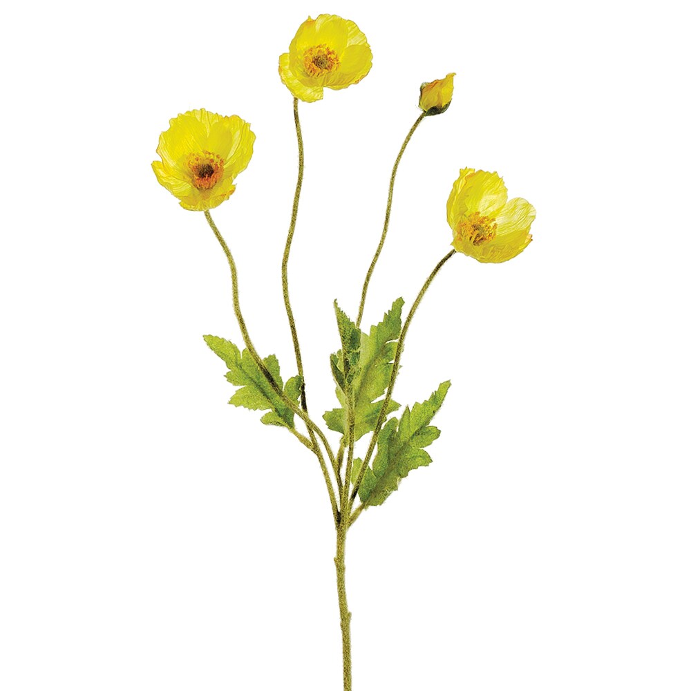 Allstate Floral 23-in Yellow Indoor Desktop Lily Artificial flower in ...
