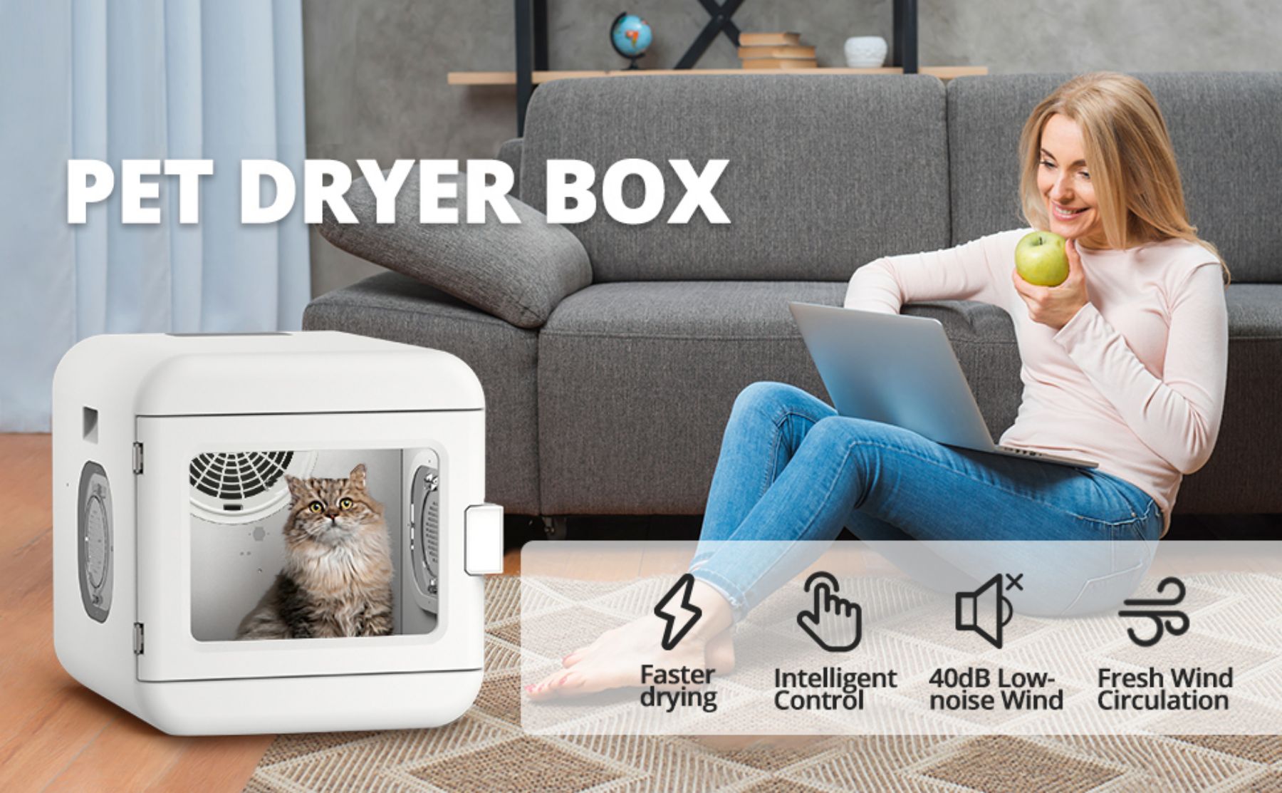 Maocao Hoom Small Dog/Cat Dryer (White) in the Grooming Supplies ...
