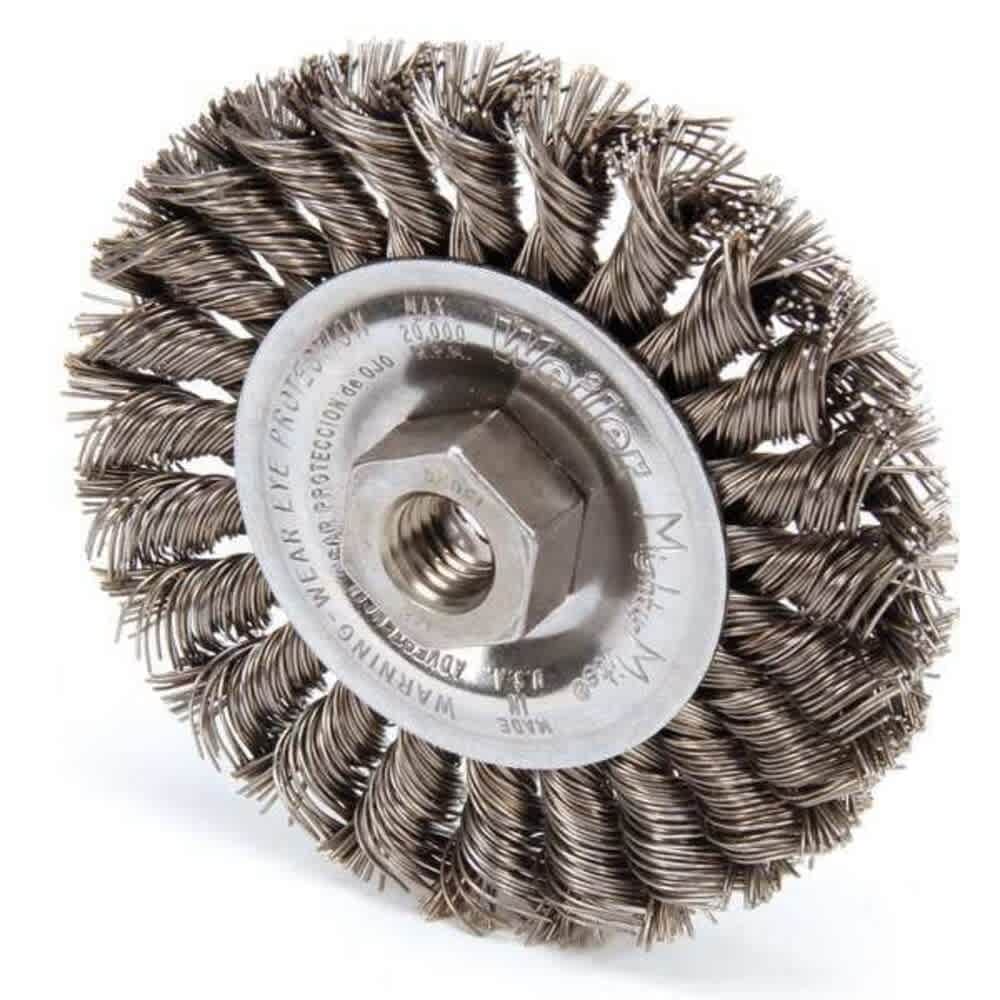 Weiler Twist Wire Wheel Wire Brush Threaded Arbor 94252 in the Abrasive ...