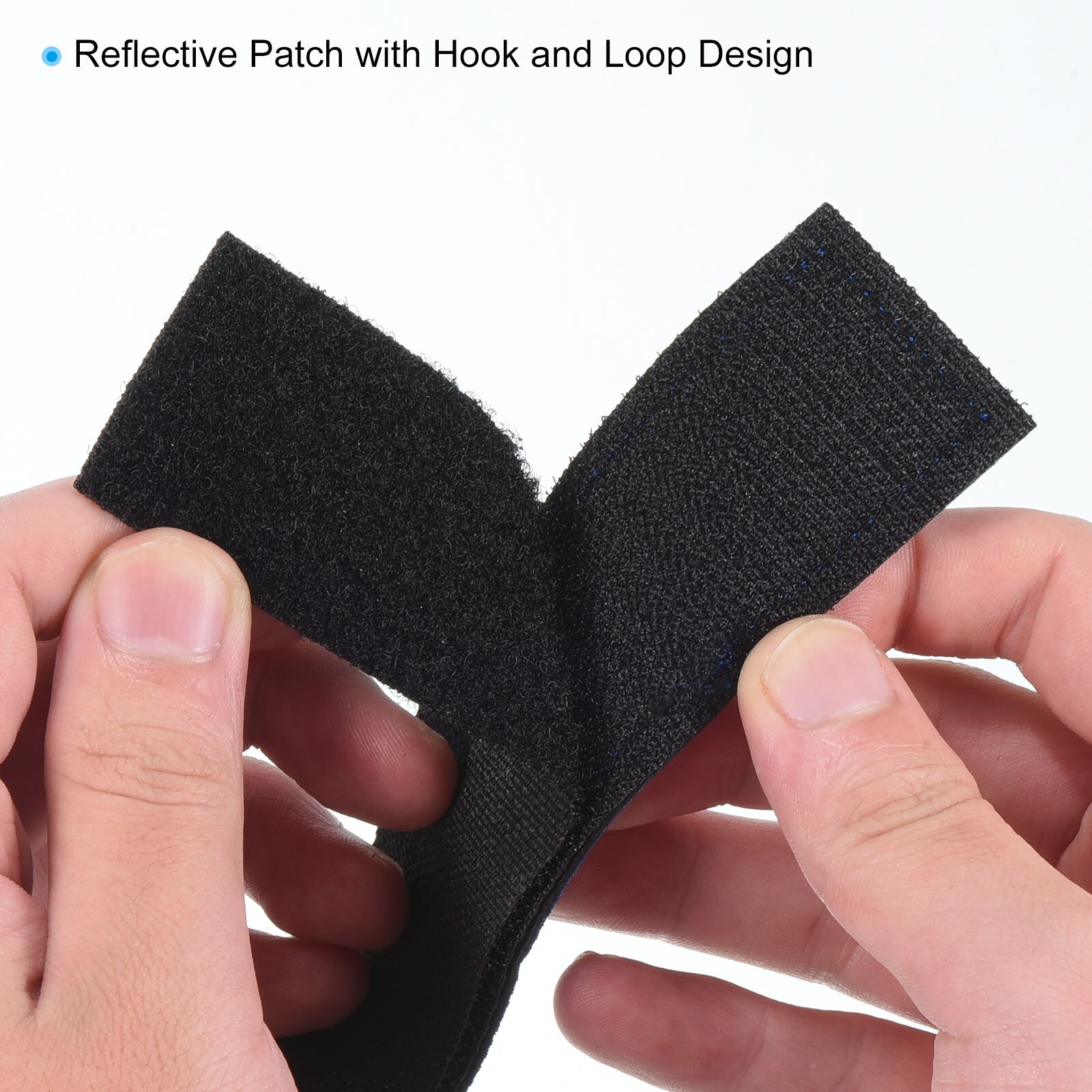 PATIKIL Reflective Patch 1x6inch 2pcs Hook and Loop Fastener Safety ...