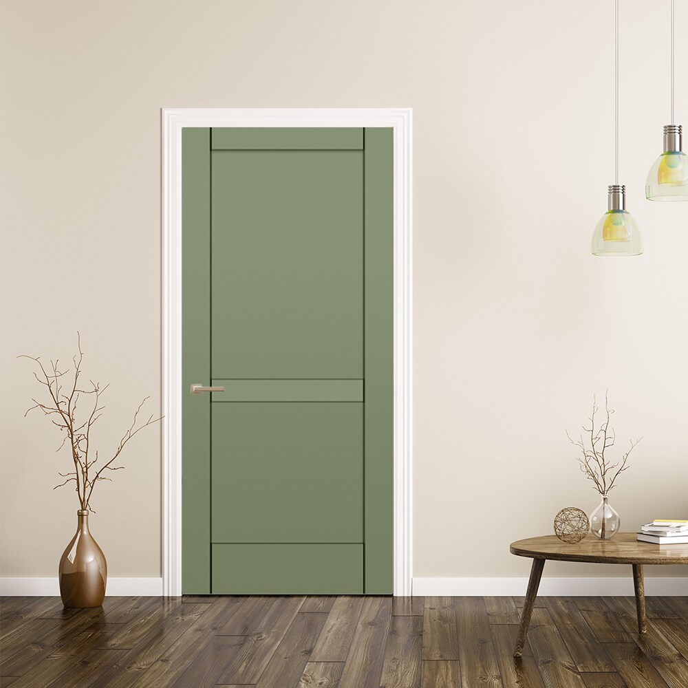 RELIABILT 32-in x 80-in Cypress Solid Core 2-panel Right Hand MDF ...