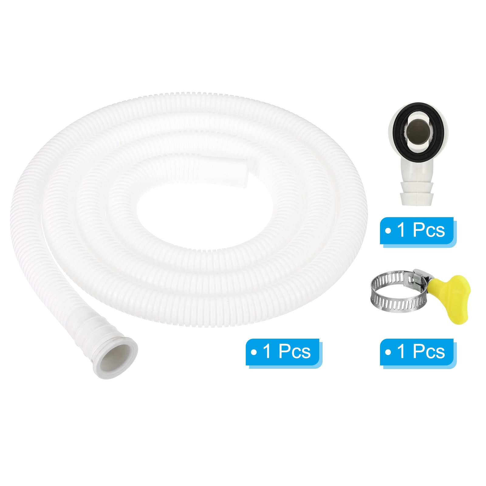 PATIKIL 5ft Air Conditioner Drain Kit 1 Set Universal Drain Connector ...