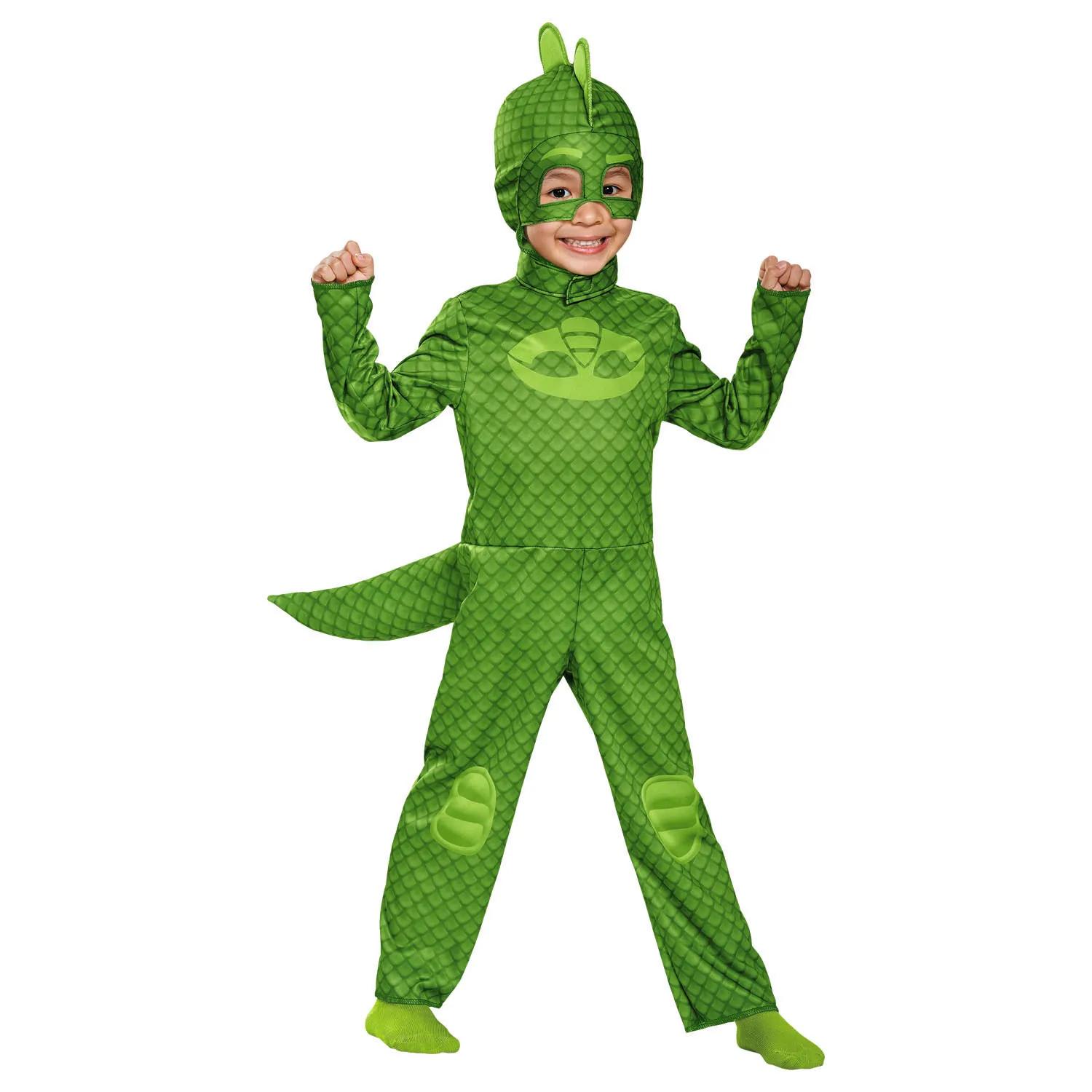 Disguise Boy's Classic Hero PJ Masks Gekko Bright Green Costume - Small ...