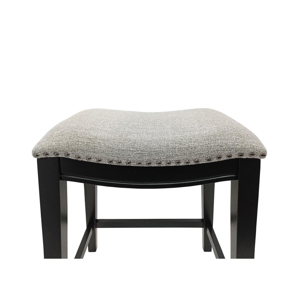 Carolina Chair & Table 25 Saddle Counter Stool Set of 2 Antique Black ...