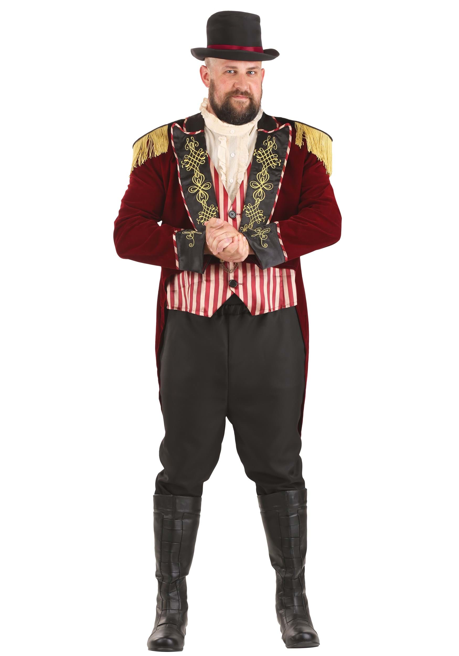 HalloweenCostumes.com FUN Costumes Men's Plus Size Scary Ringmaster ...
