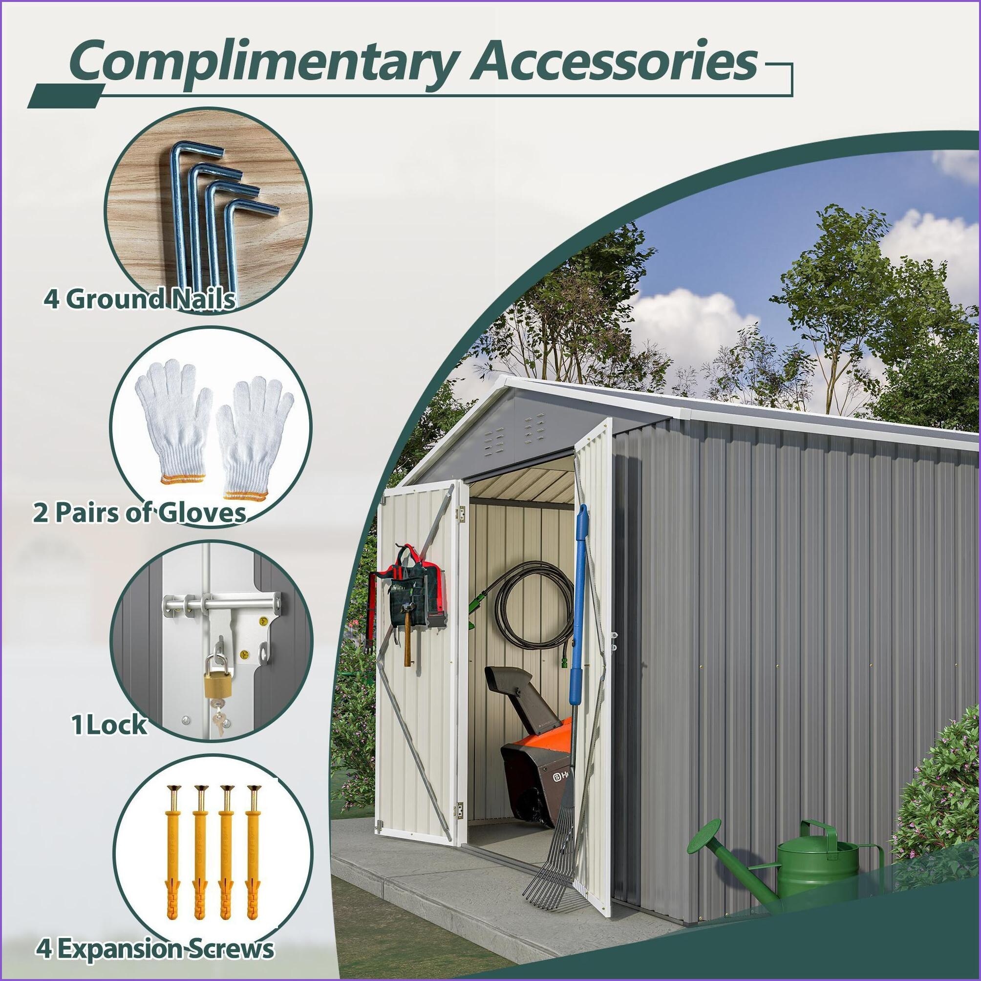 Watnature Storage Sheds Cobertizo de almacenamiento 10 times 10 FT ...