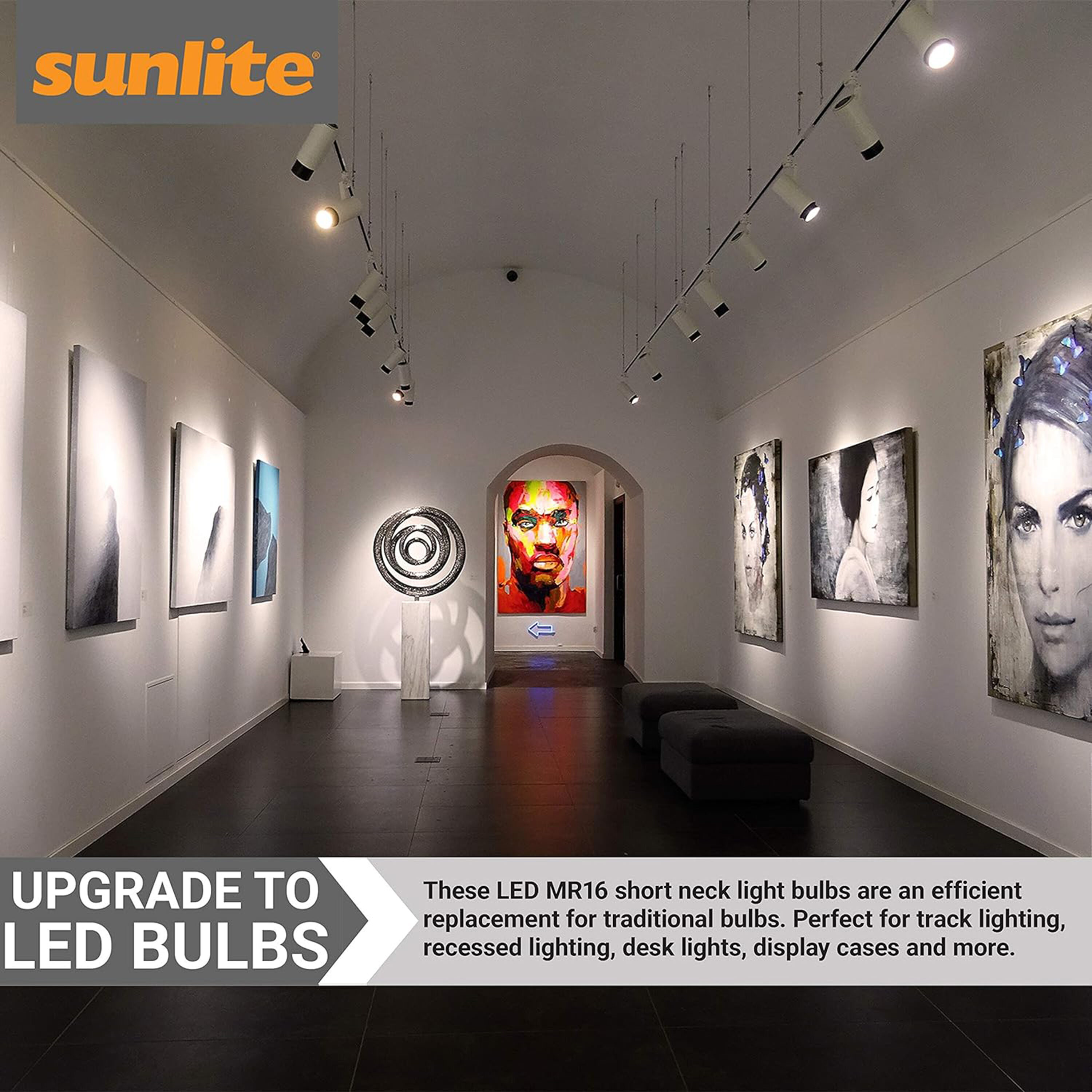 Sunlite 60-Watt EQ MR16 Cool White E26 Dimmable LED Spot and Flood ...