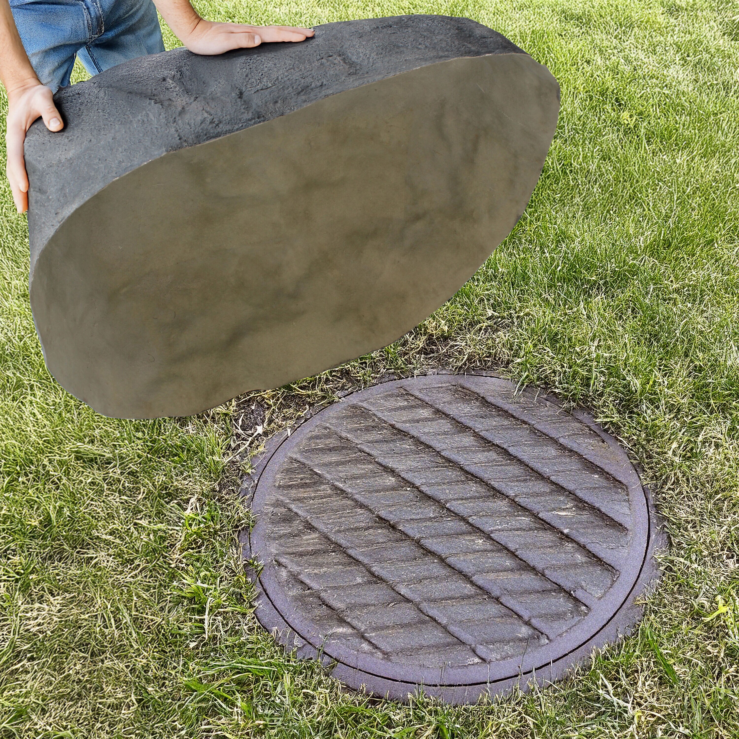 Gardenised 20 lb Gray Garden rock (More than 3-in) in the Landscaping ...
