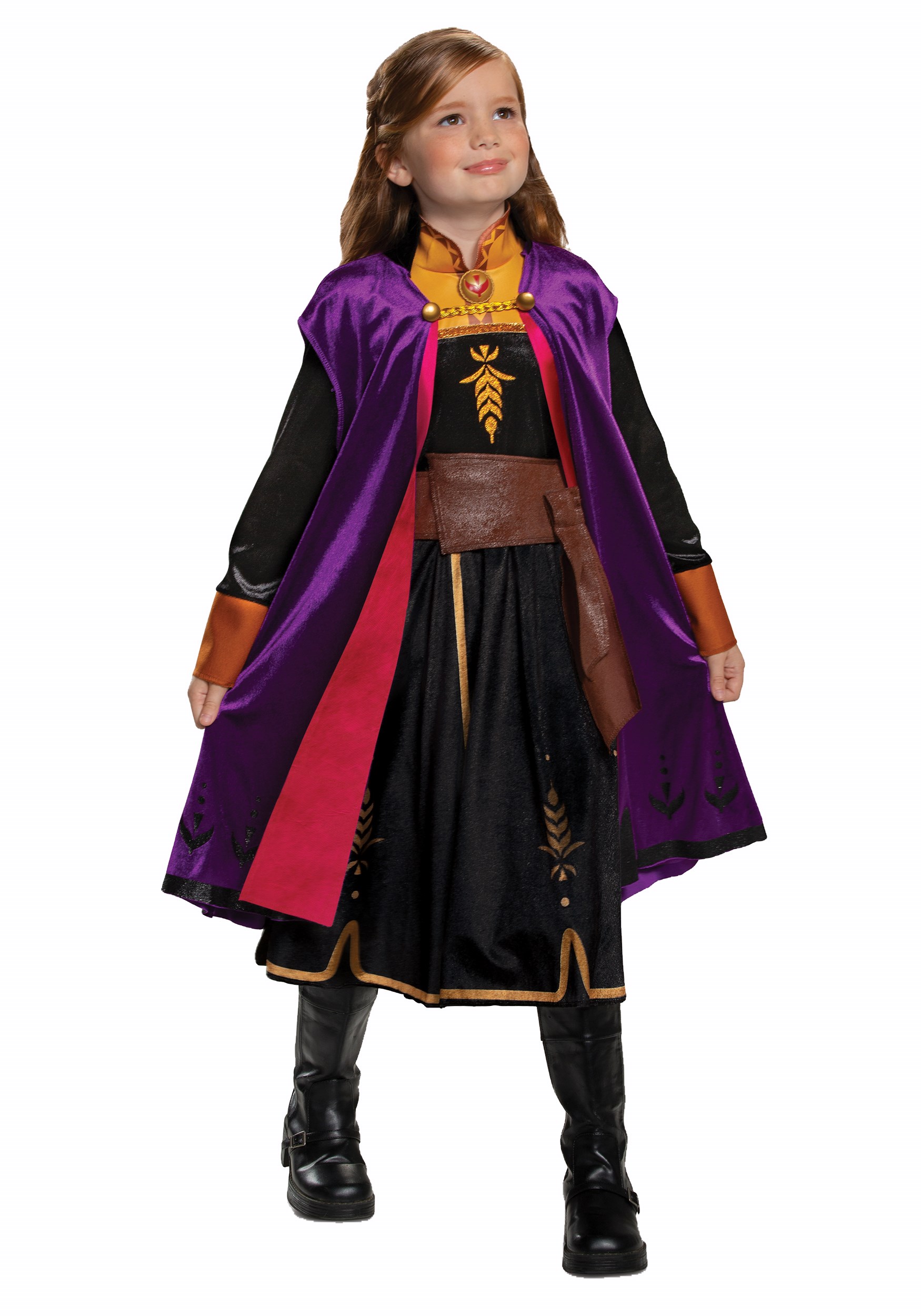 Disguise Frozen 2 Anna Girls Deluxe Costume Princess Costumes for Girls ...