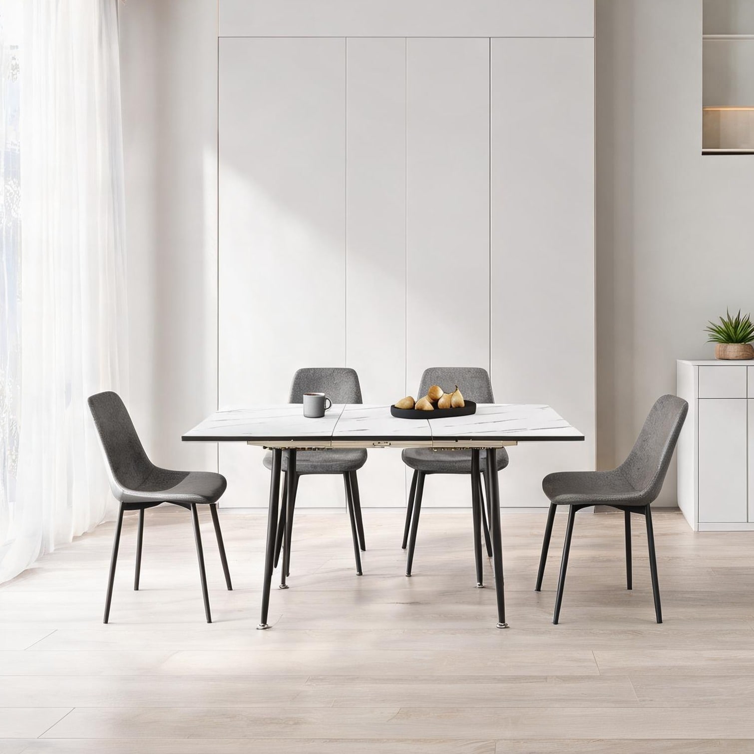 chillscreamni Dining Table and Chair Set for Contemporary Dining Rooms ...