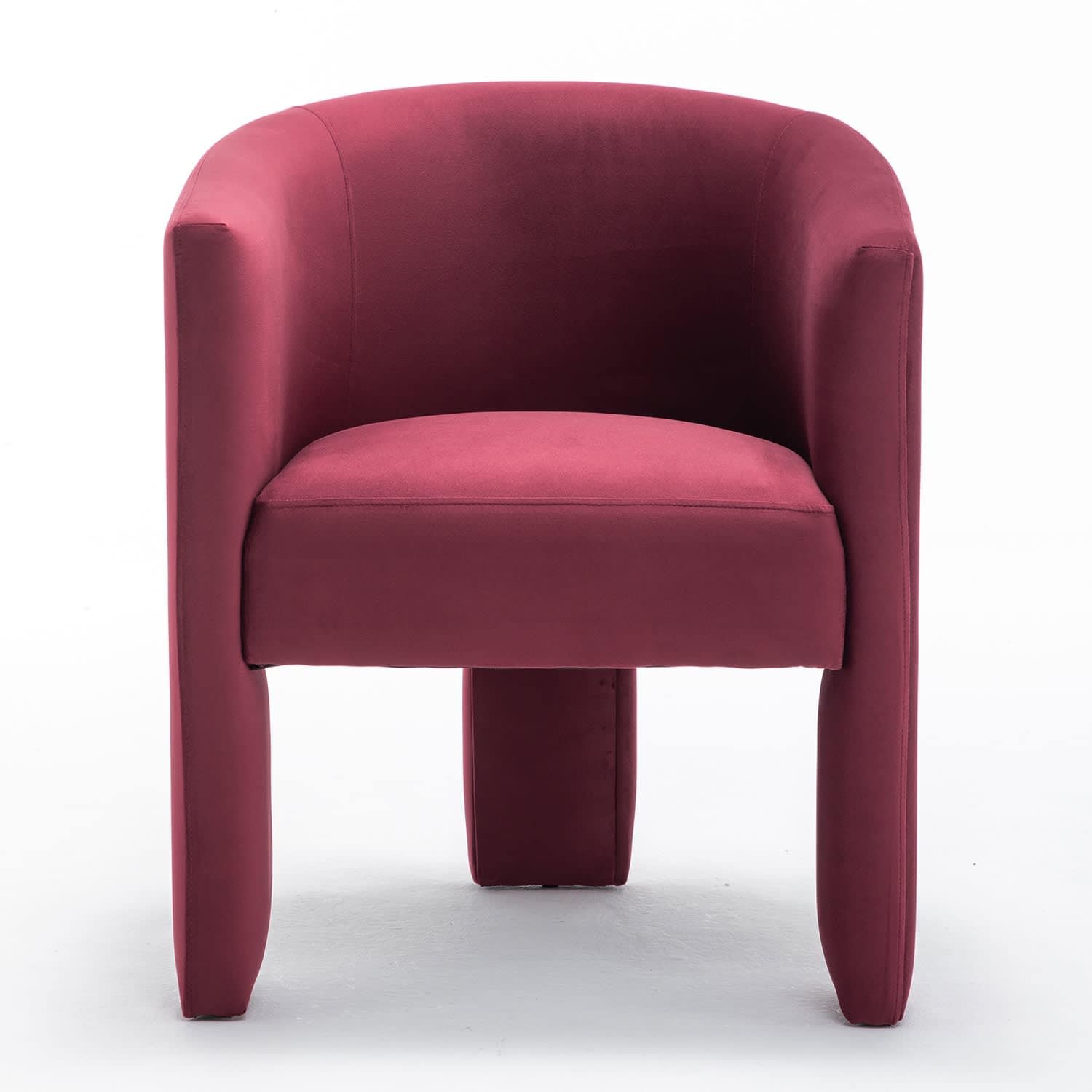 SEYNAR Modern Velvet Dining Chair Upholstered Barrel Chair with Unique ...