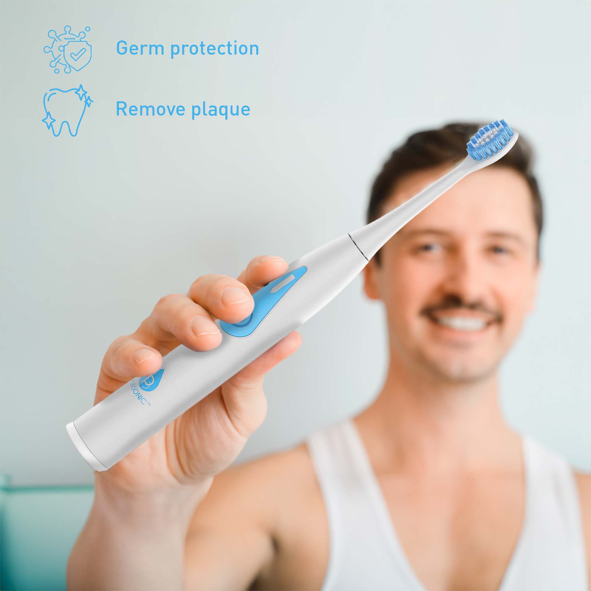 Pursonic Ultimate Smile Care Duo Triple Head Tooth Wizard Travel Ready ...