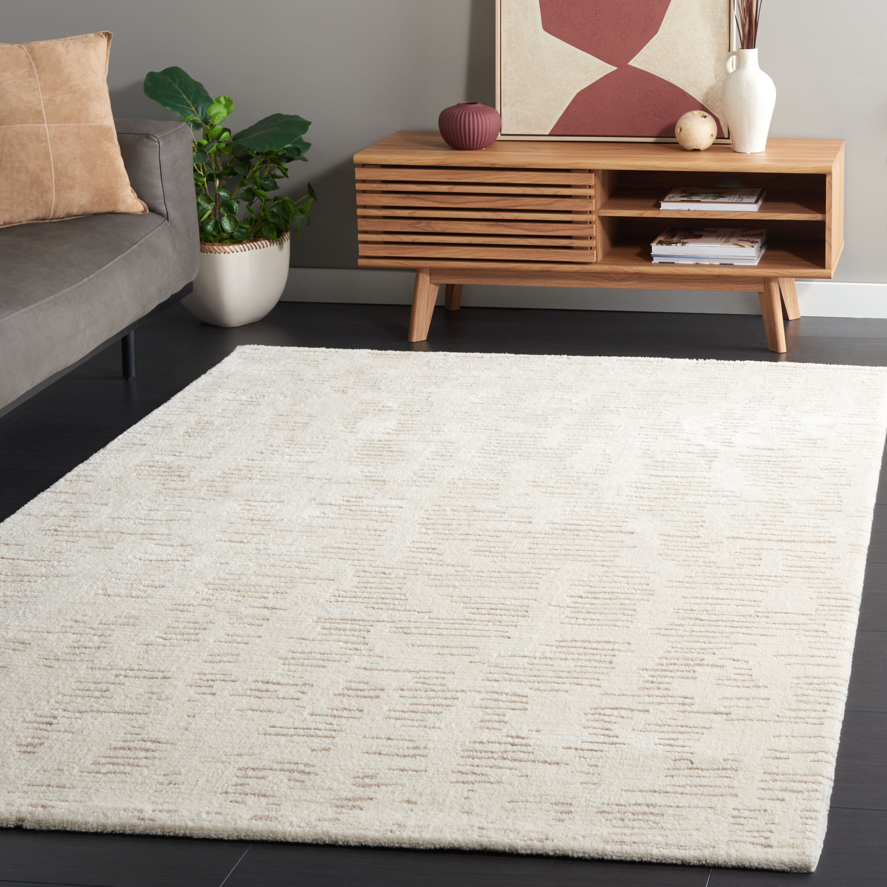 Safavieh Neptune 852A Ivory/Beige 5 x 8 Area rug in the Rugs department ...
