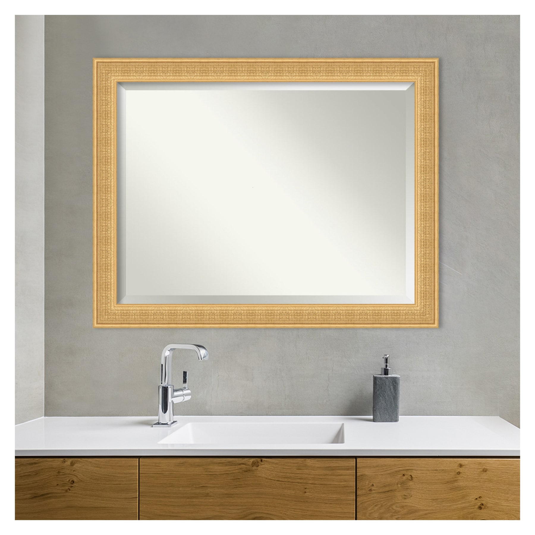 Amanti Art Trellis Gold Frame 45.75-in W x 35.75-in H Trellis Gold ...