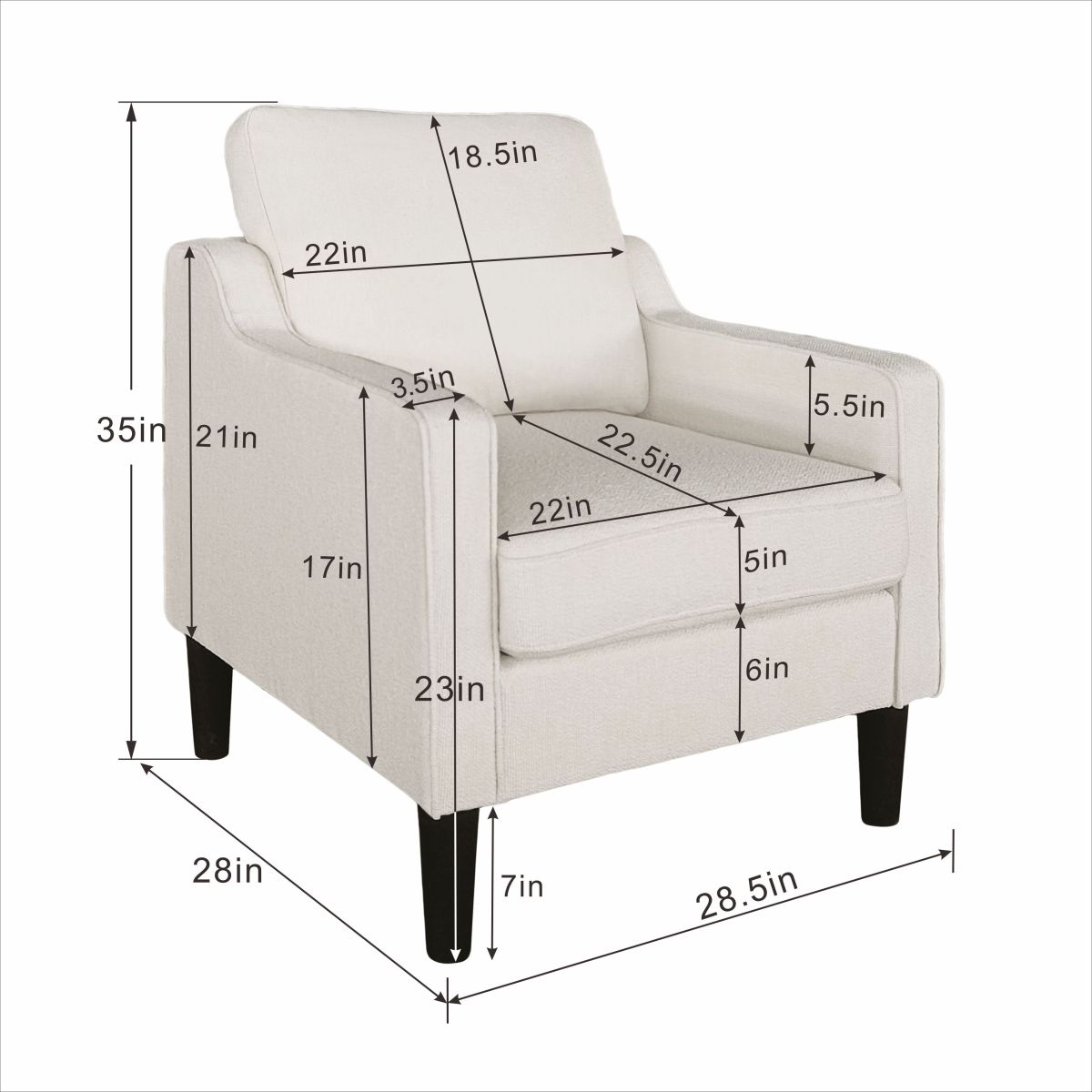 Streamdale Furniture Streamdale Living Room Accent Chair - Soft ...