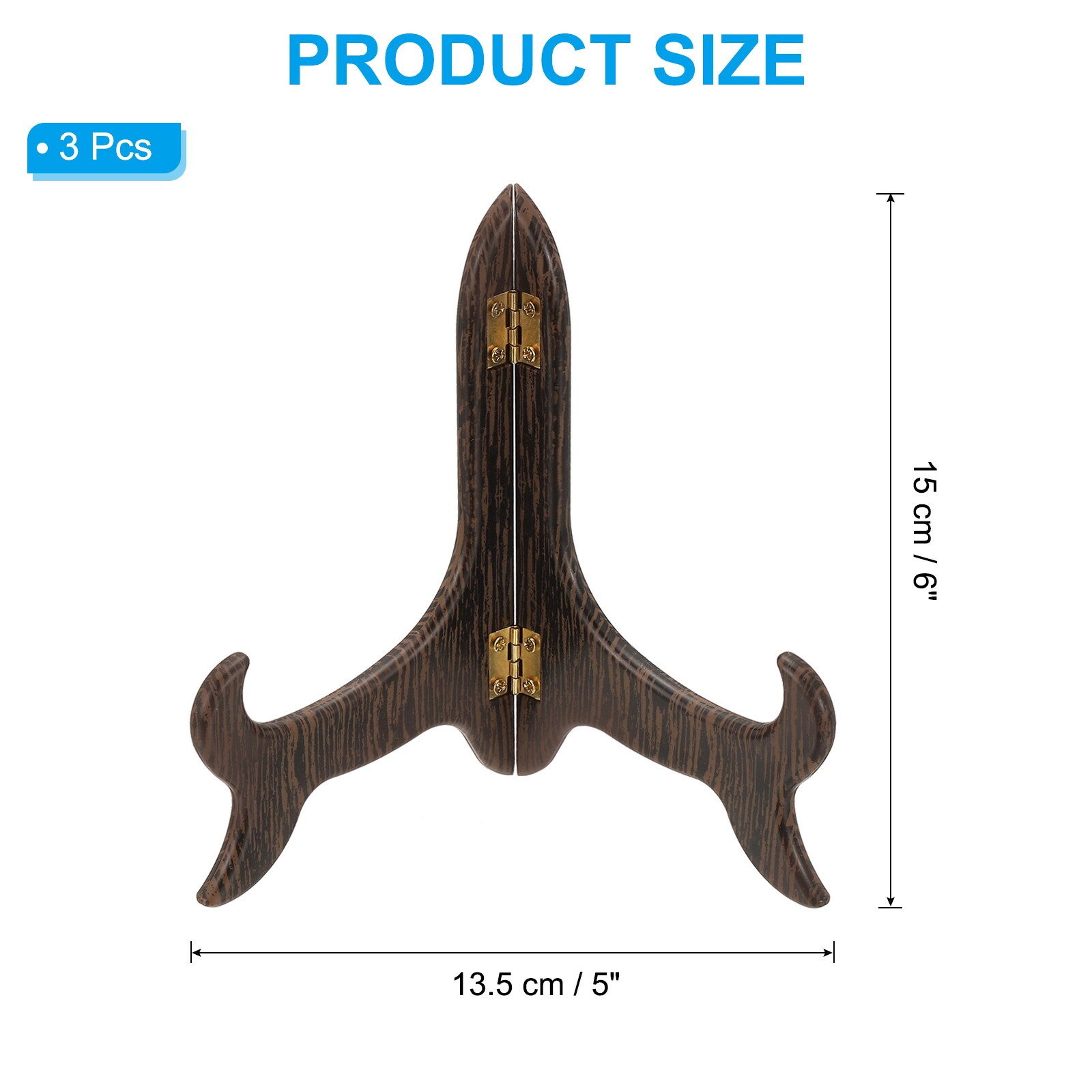 PATIKIL 6 Inch Picture Frame Stand 3pcs Resin Easel Plate Holders ...