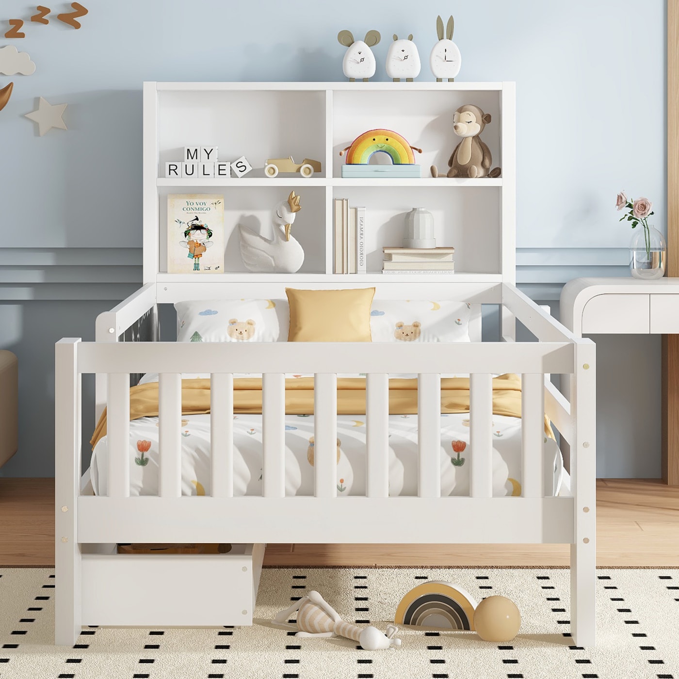 Streamdale Furniture Streamdale Twin Platform Bed with Chalkboard ...