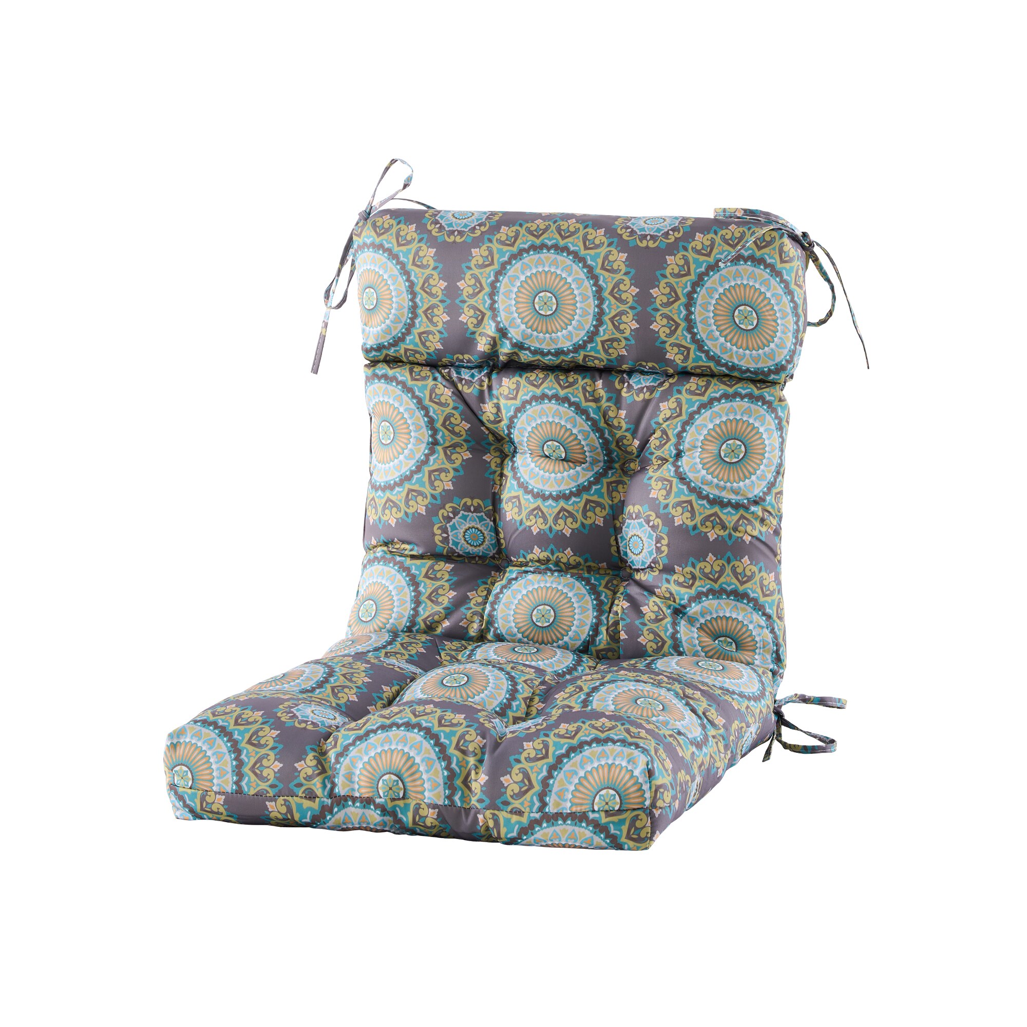 Artplan Seat Back Outdoor Chair Cushion Set of 4 Patio Chair Cushion ...