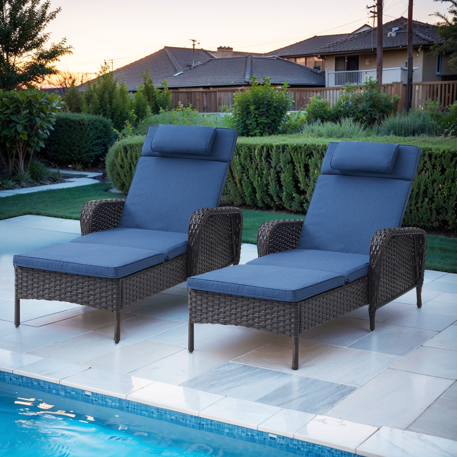 Chaise lounge Cushioned Patio Chairs at Lowes