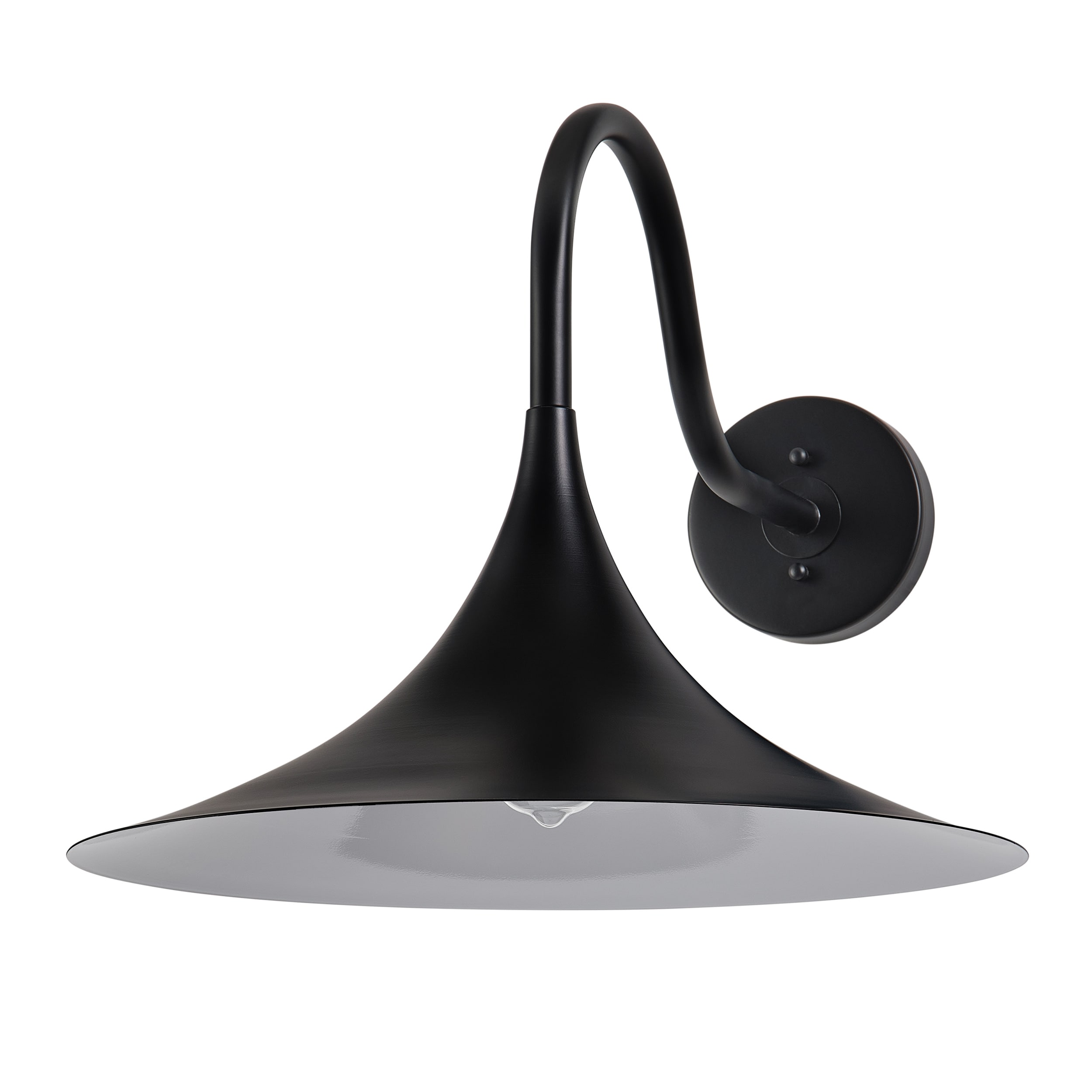 Aiwen 1 -Light 16.14-in H Black Hardwired Outdoor Wall Light in the ...