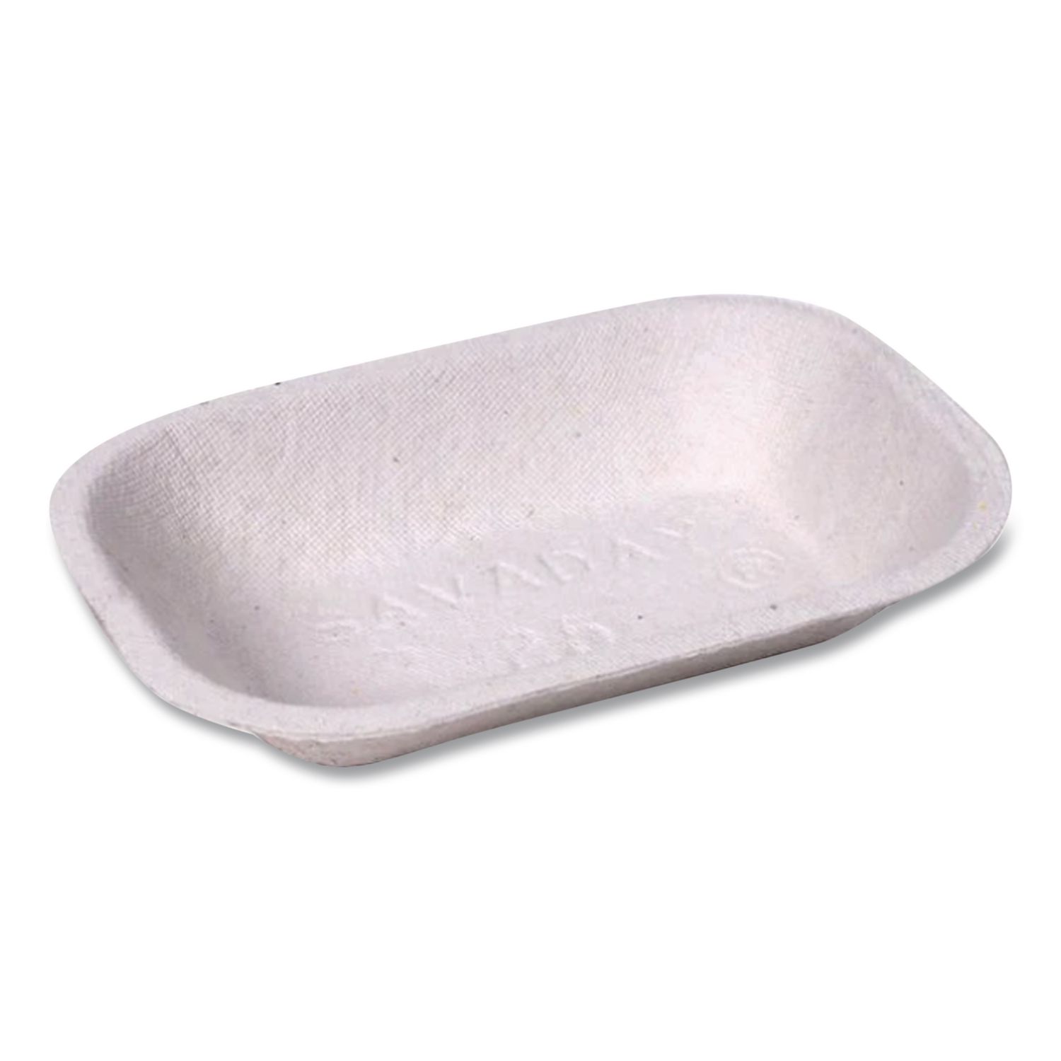 Chinet Savaday Molded Fiber Food Tray 7 x 9 Beige Paper 250/Bag 500 ...