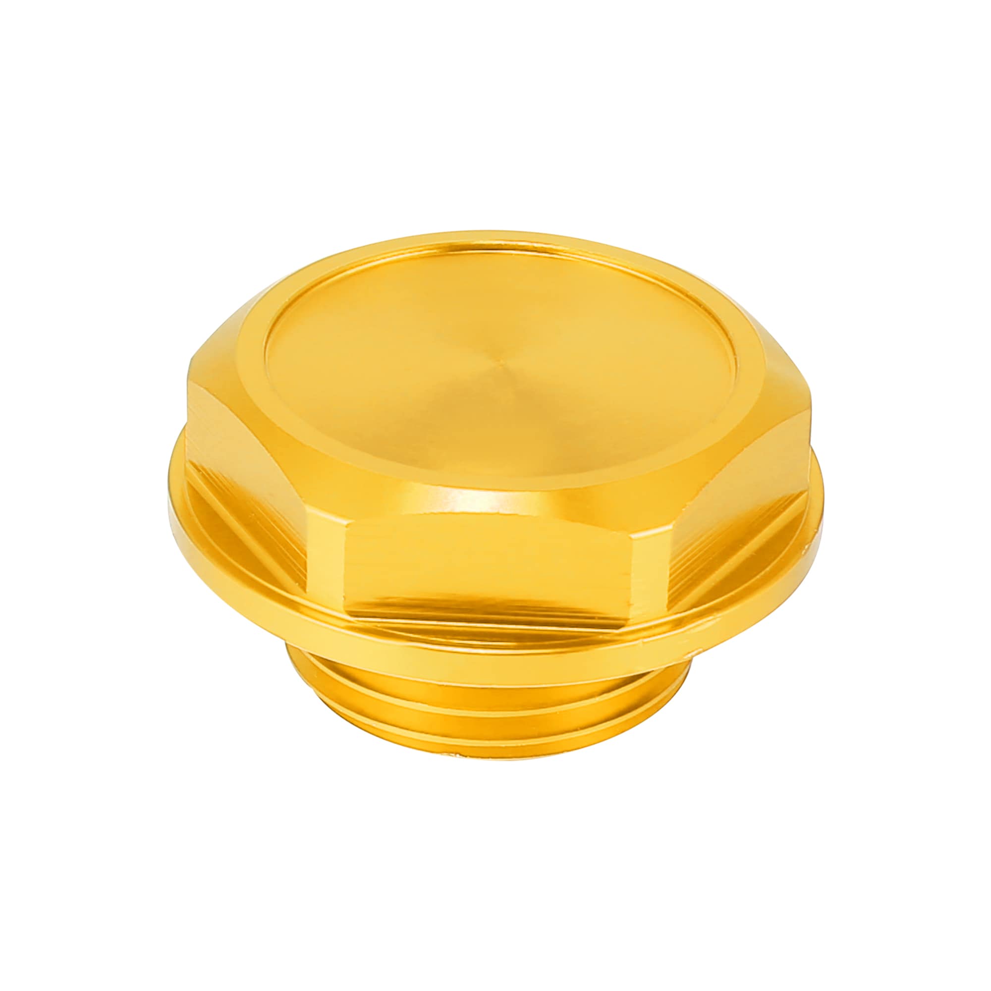 Unique Bargains Gold Tone Aluminum Alloy Gas Engine Oil Filler Cap Plug ...