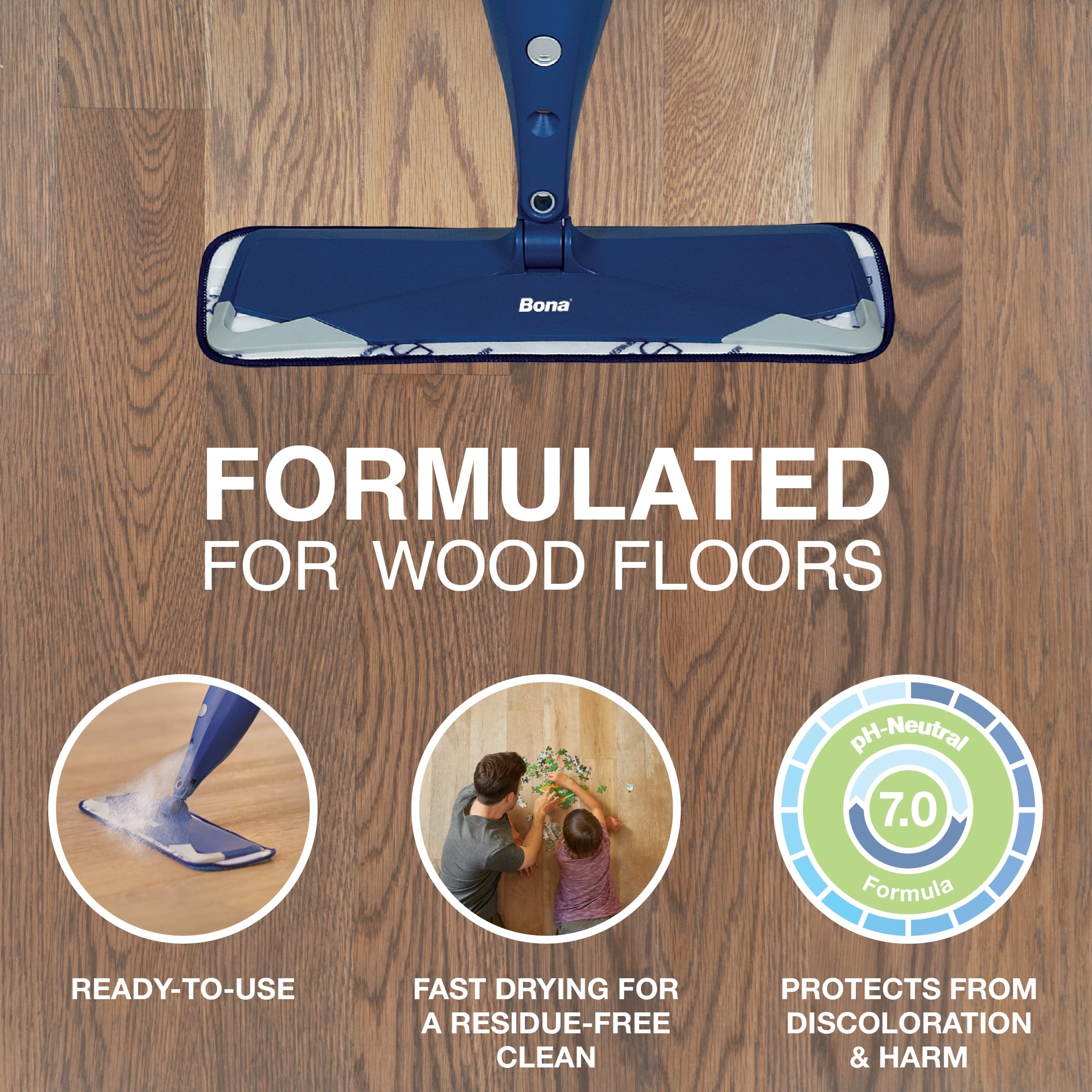 Bona Unscented Liquid Floor Cleaner 34-fl oz WM700054001 at Lowes.com