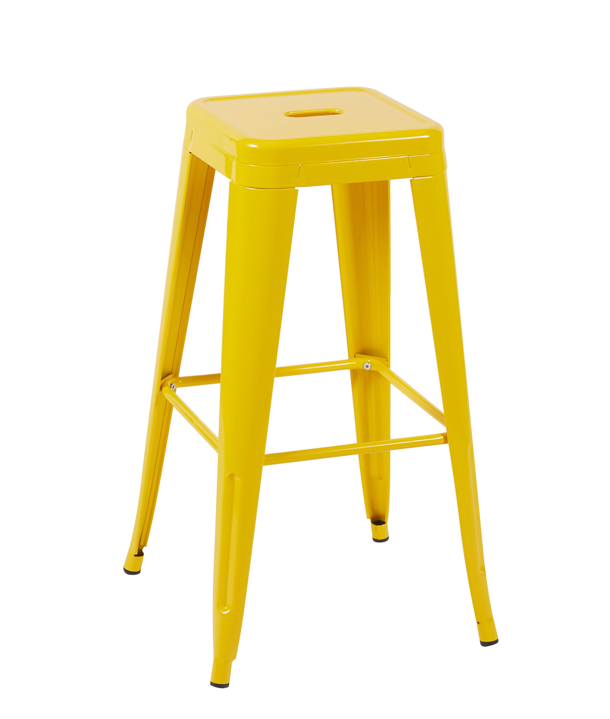 LUXEYARD 30 Inch Counter Height Stool Backless Metal Bar Stools Set of ...