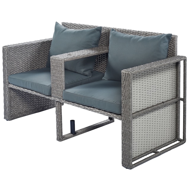Bayfeve 2-Piece All-Weather PE Wicker Conversation Set 2-Piece Rattan ... Bayfeve 2-Piece All-Weather PE Wicker Conversation Set 2-Piece Rattan ...