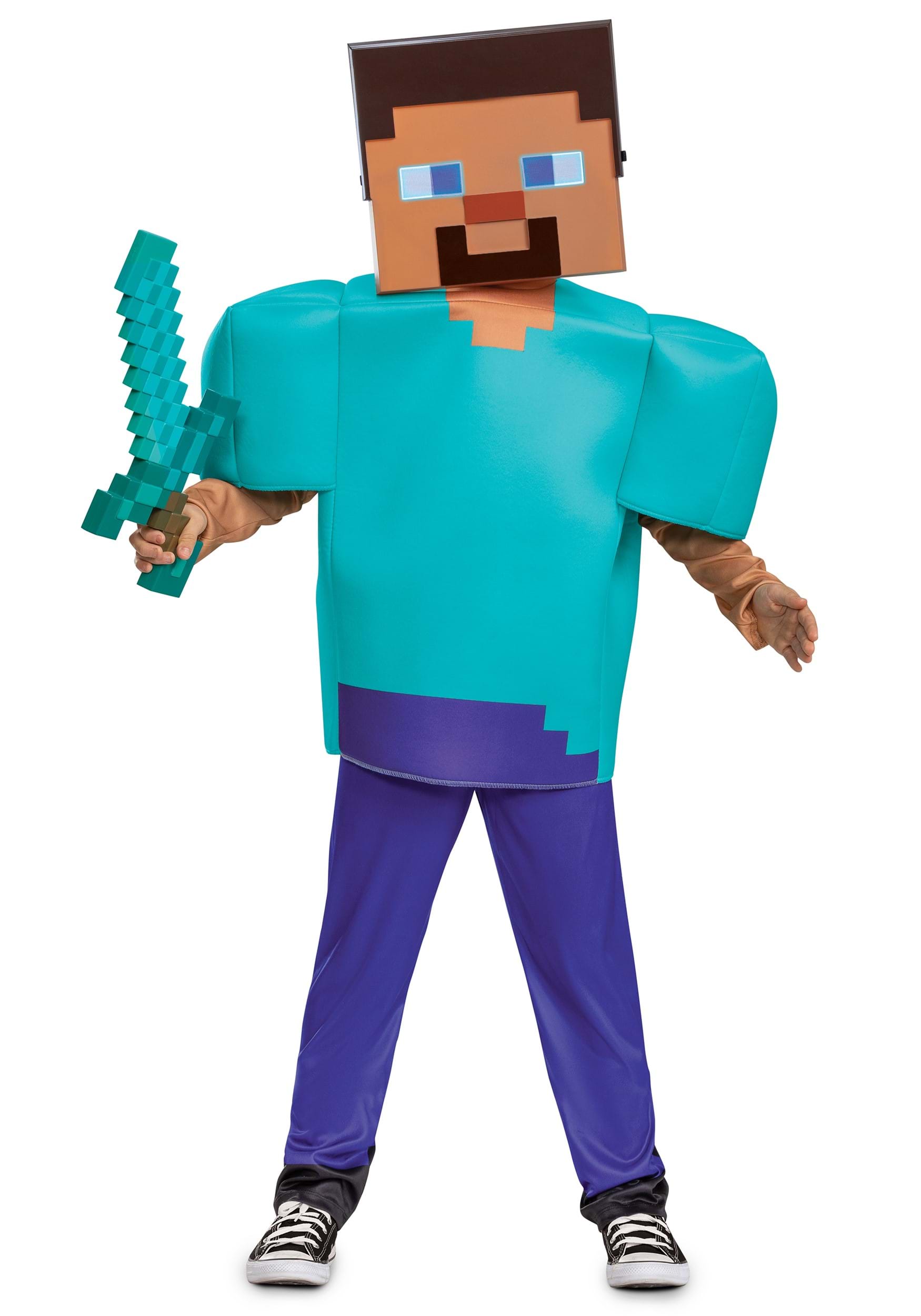 Disguise Limited Child Deluxe Minecraft Steve/Herobrine Costume ...