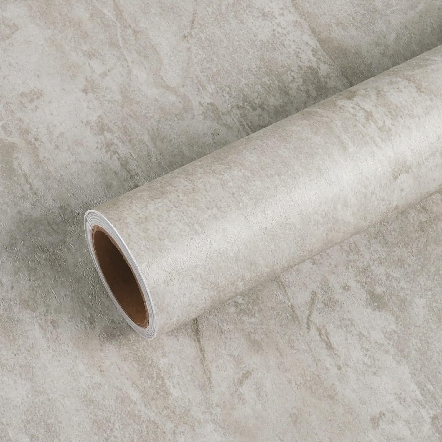 VEELIKE 15.7x118 Light Concrete Peel and Stick Wallpaper Concrete ...