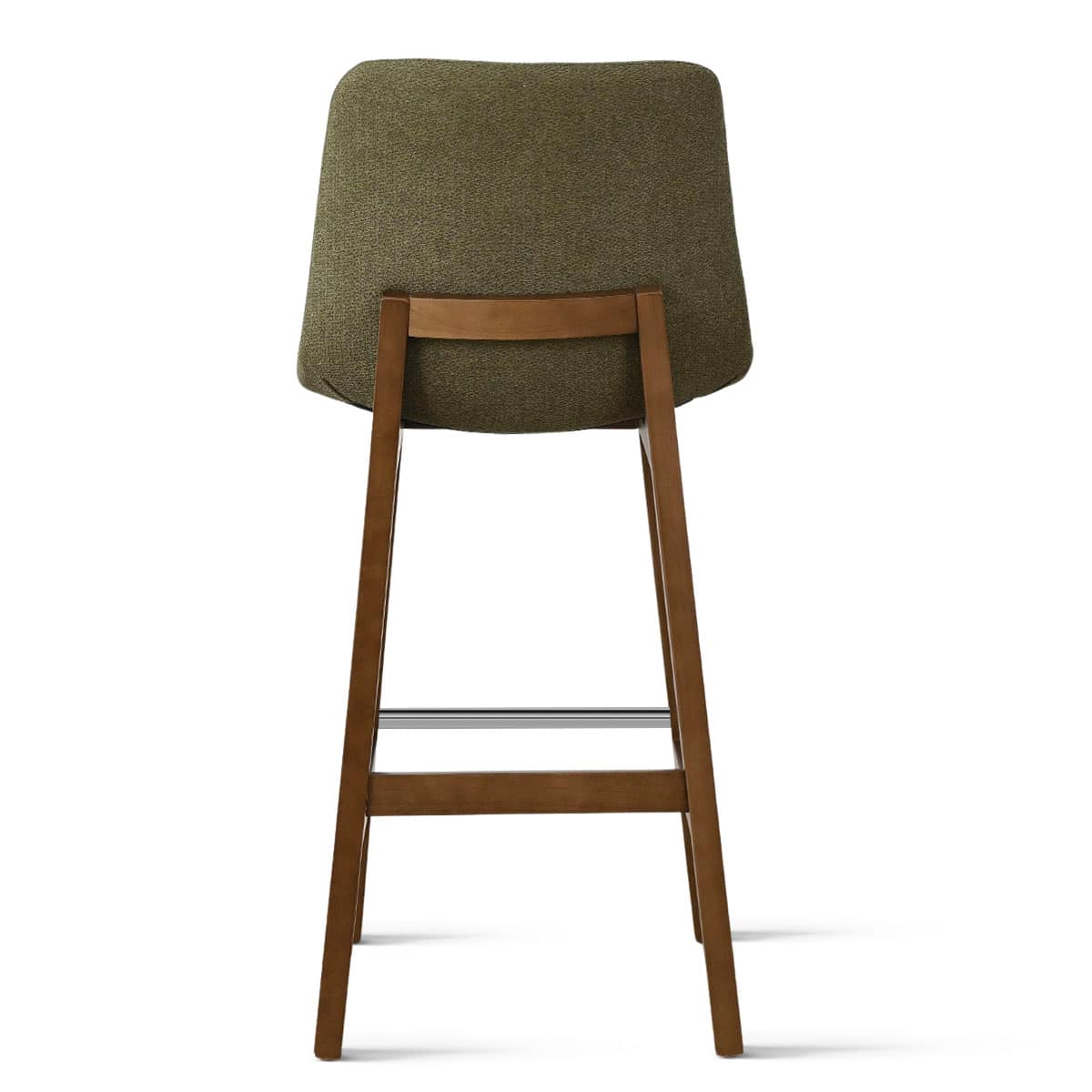 Maison Boucle Set of 2 Green Upholstered Bar Stool with 28 inch Seat ...
