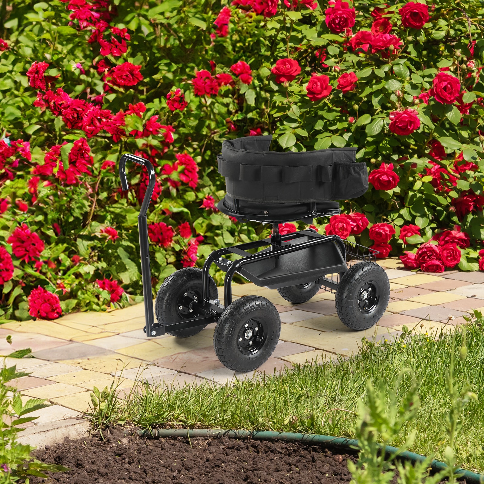 Outopee 2-cu ft Steel Yard Cart in the Yard Carts department at Lowes.com