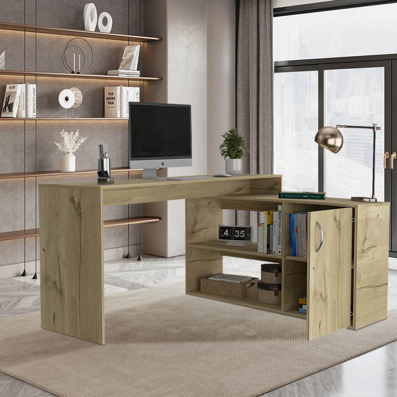 Maocao Hoom 17.9-in Black Modern/Contemporary Computer Desk at Lowes.com