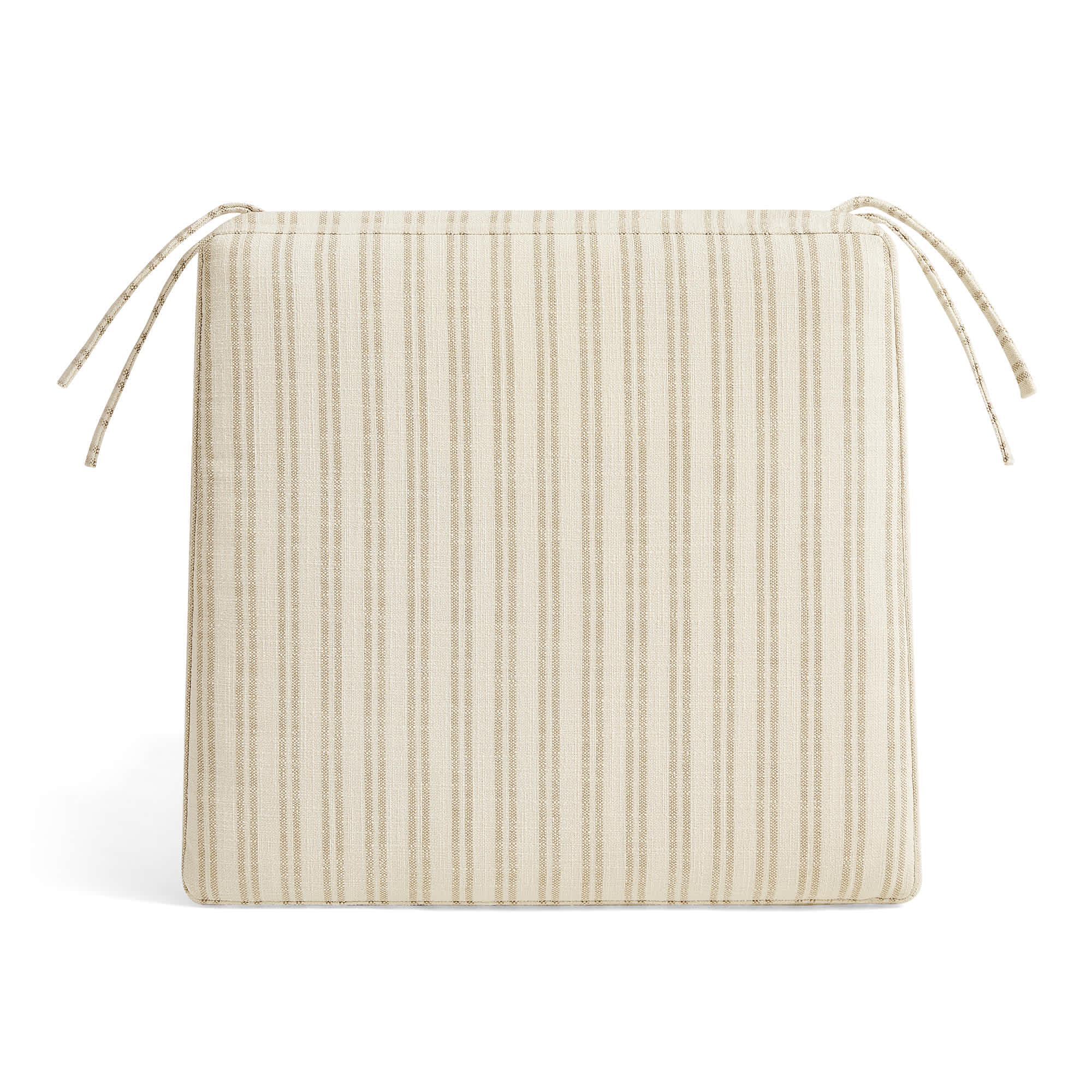 Modway Jax Fabric Dining Chair Seat Cushion in Oatmeal Stripe in the ...
