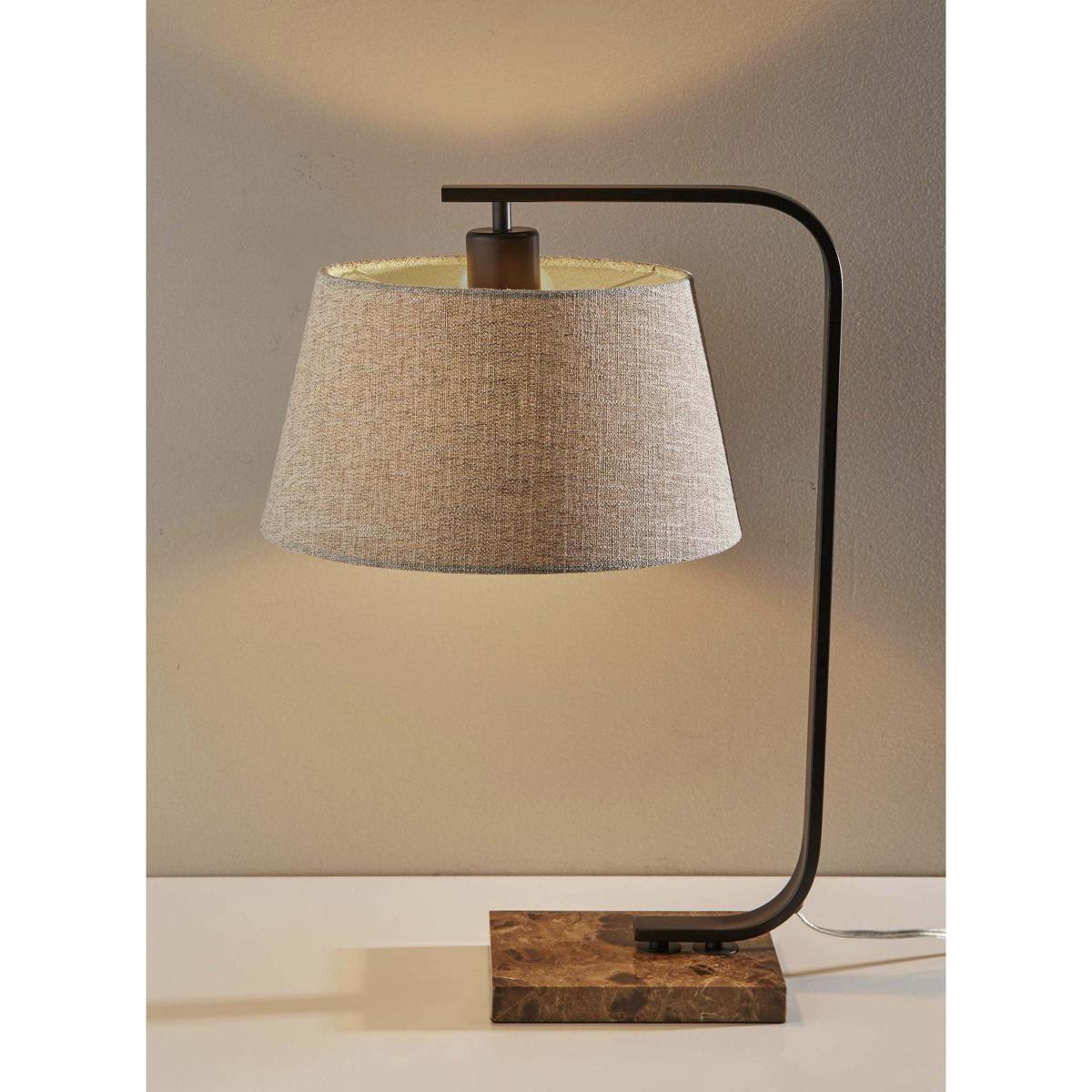 Adesso 3483-01 Bernard 22 inch 10000 watt Black Table Lamp Portable ...