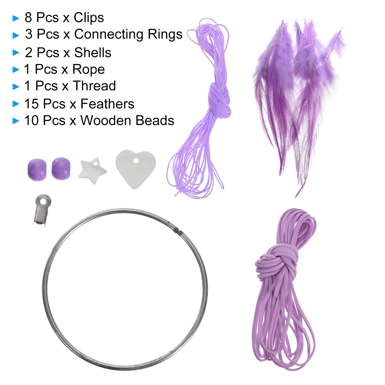 PATIKIL DIY Dream Catcher Kit Making Dream Catcher Supplies Wall ...