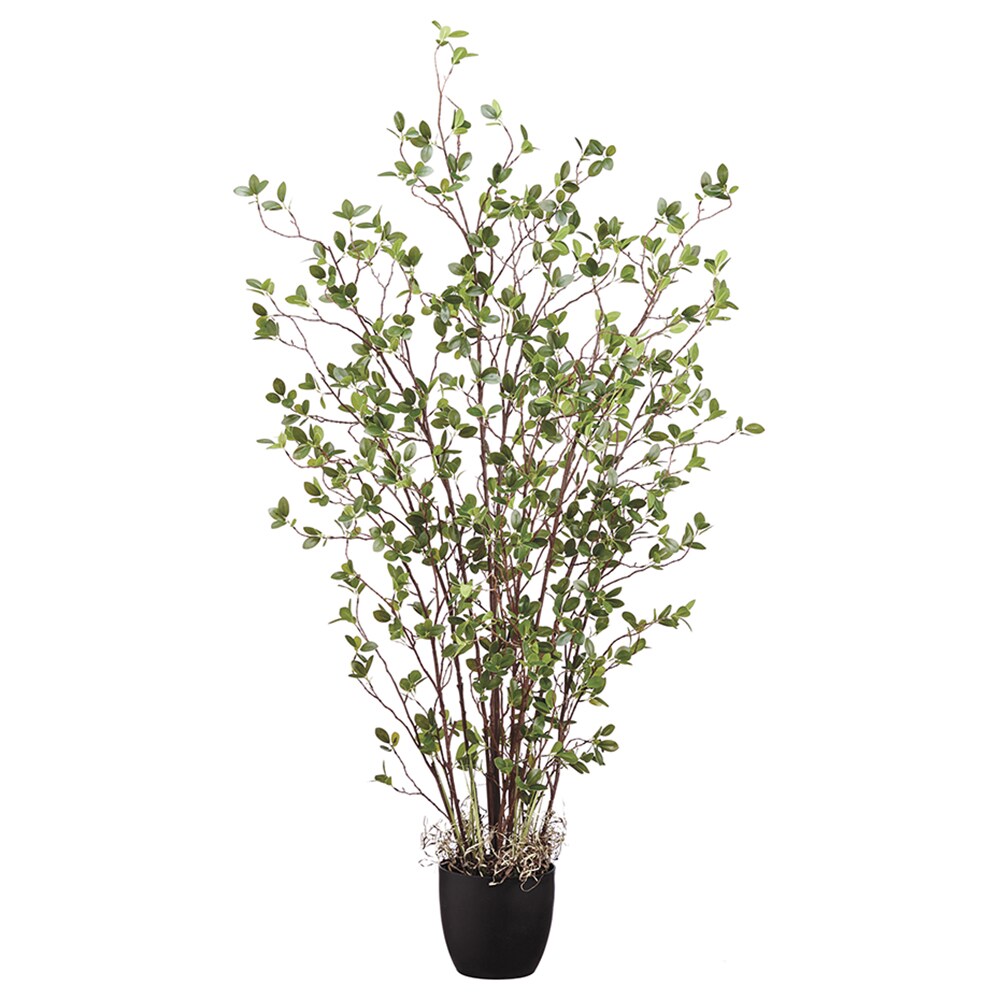 Allstate Floral 60-in Green Indoor Floor Boxwood Artificial plant in ...